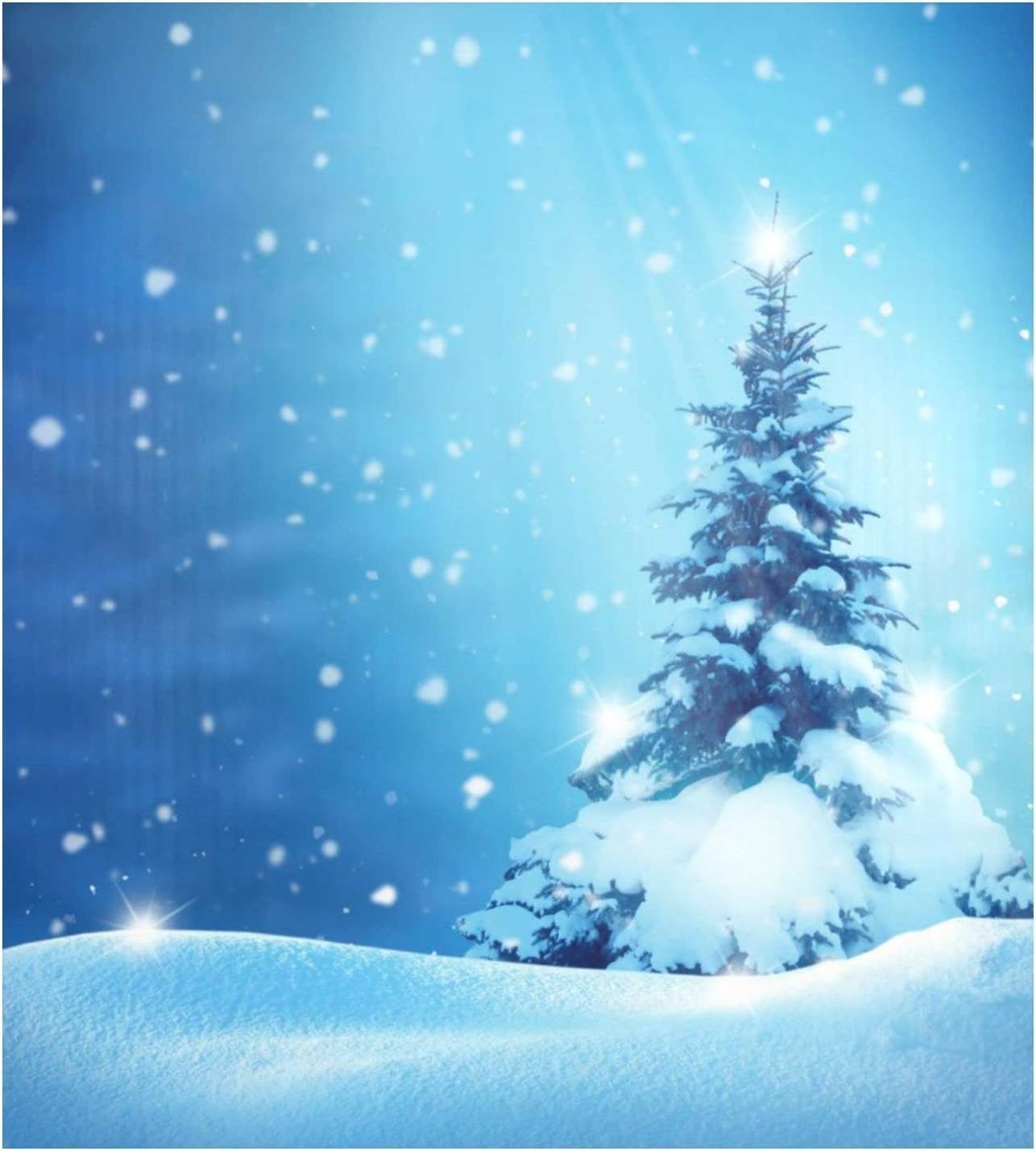 Coolnut Ice Blue Snow Christmas Tree Dishwasher Magnet Cover,Reusable ...