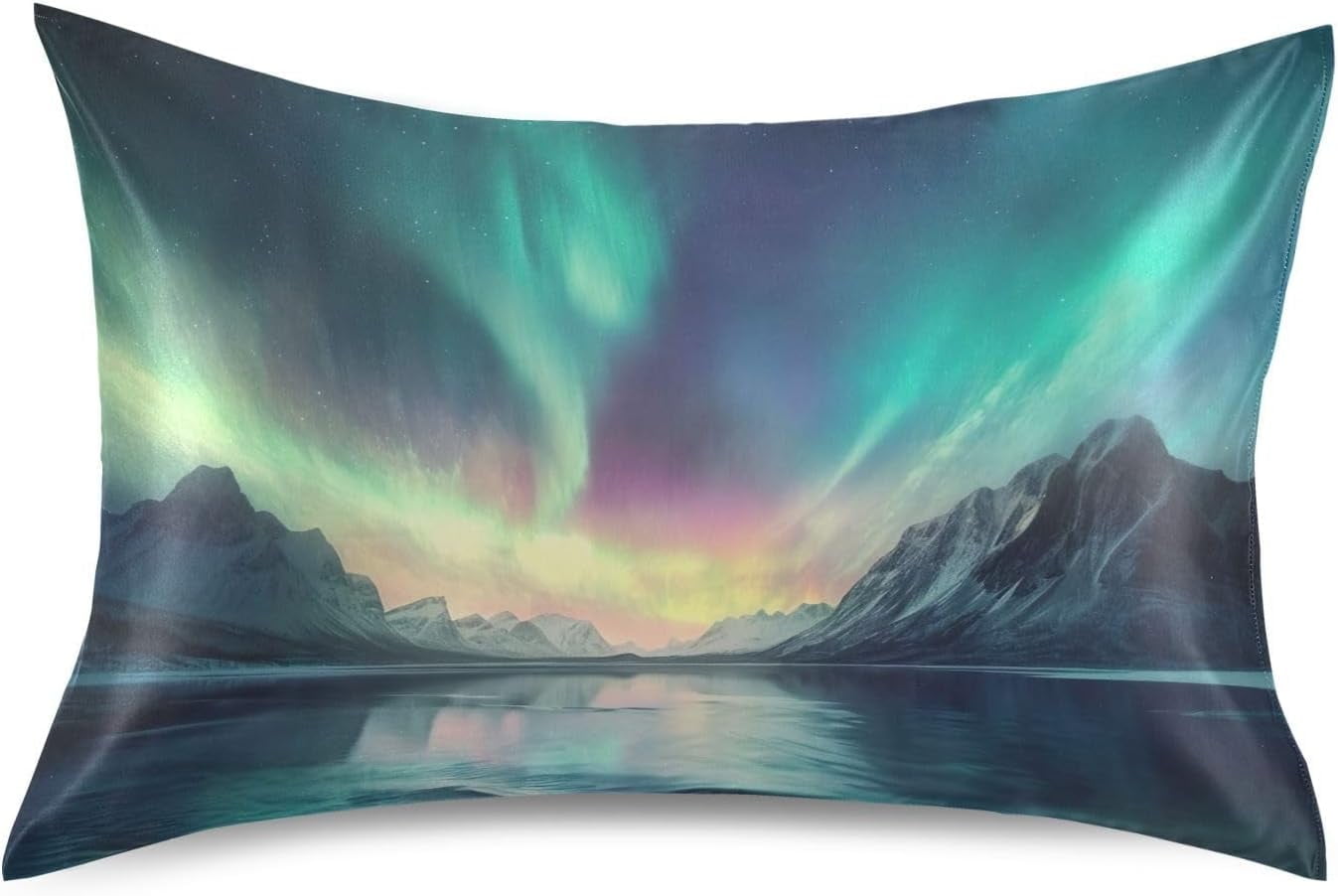 Coolnut Icelandic Colored Aurora Pillowcase for Hair and Skin Silk ...