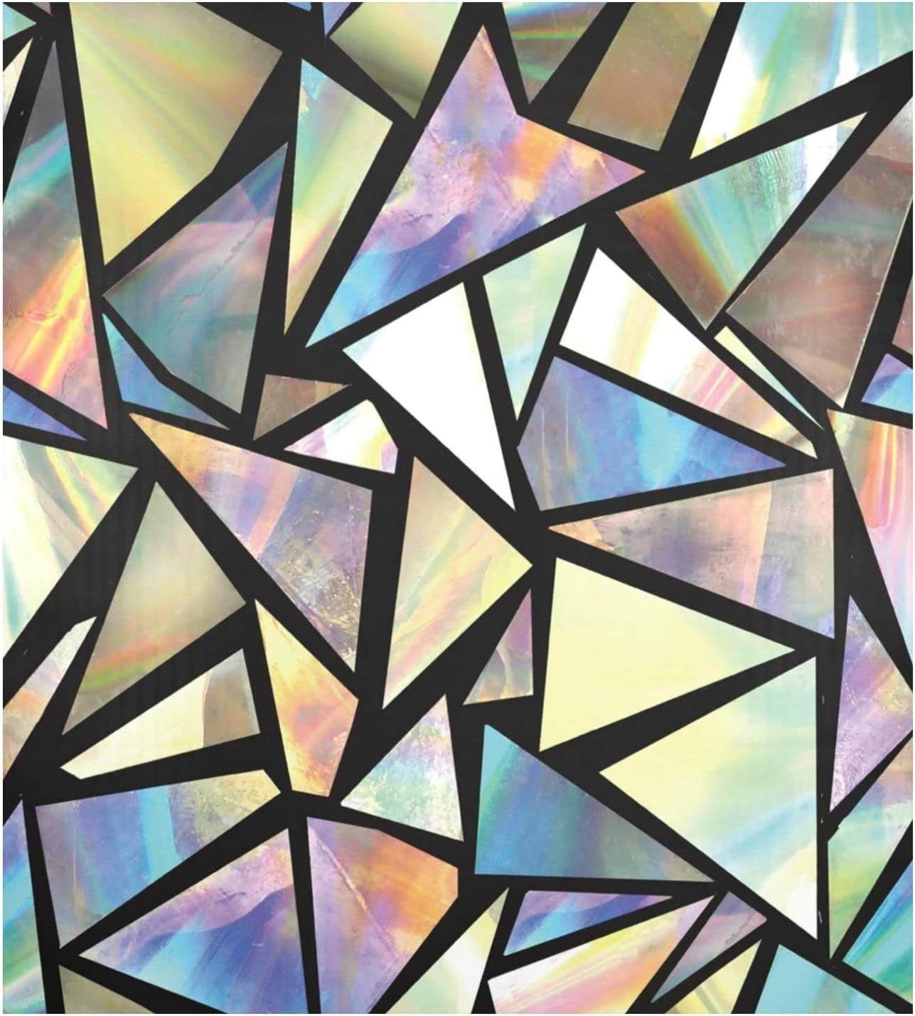 Coolnut Iridescent Triangles Abstract Dishwasher Magnet Sticker ...
