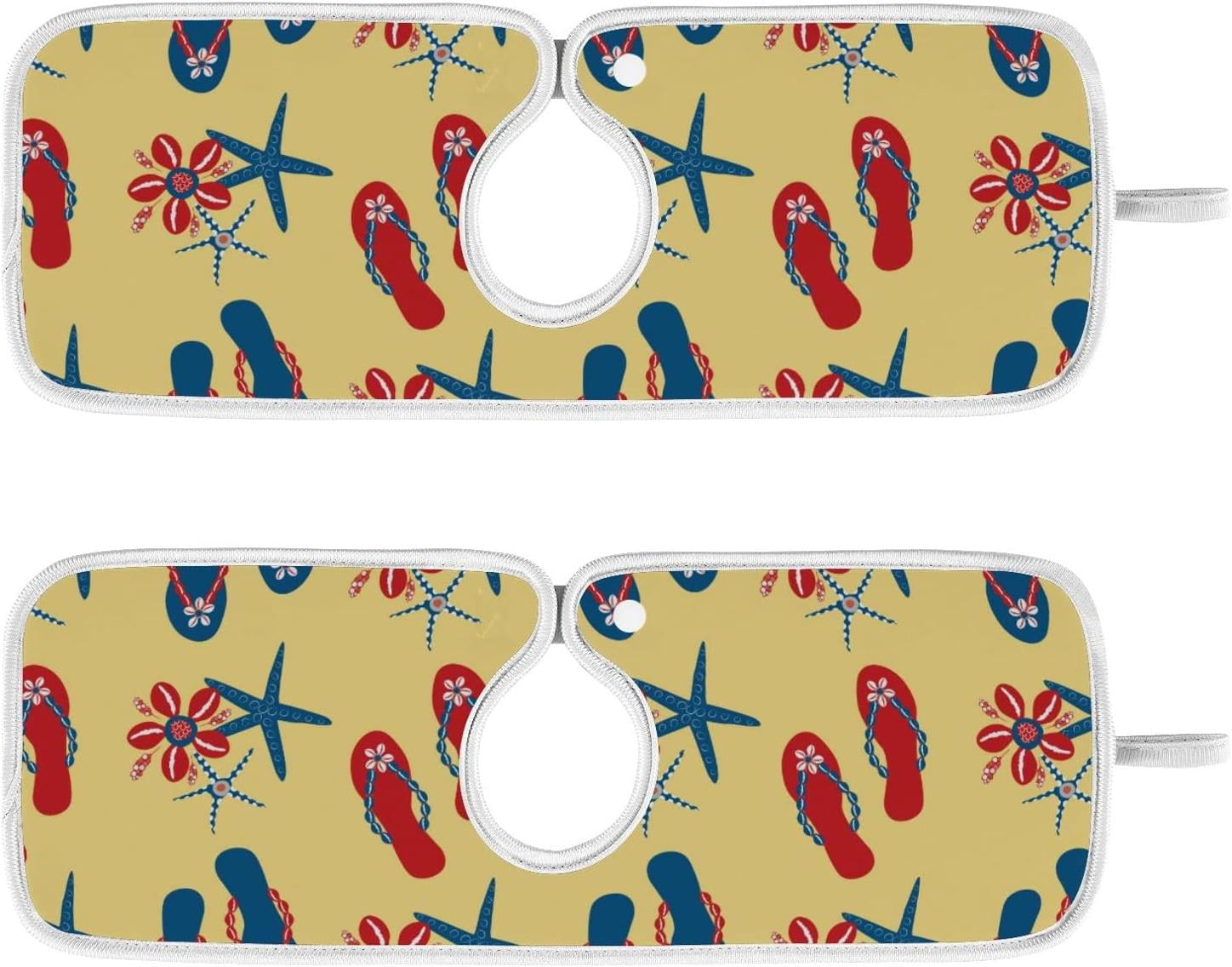 Coolnut Japanese Flip Flop Sink Splash Guard for Faucet 2 Packs Faucet ...