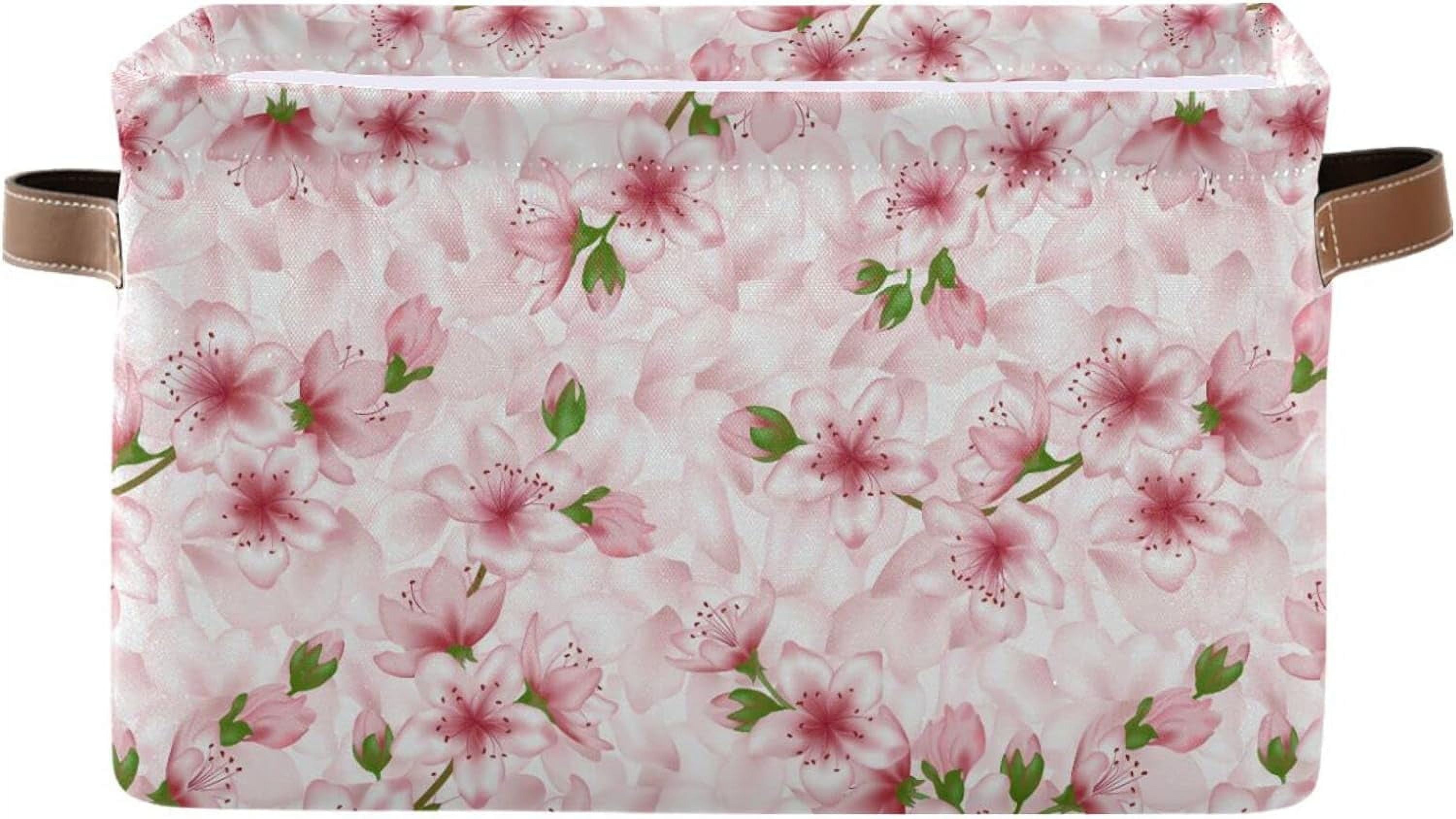 Coolnut Japanese Ponl Flower Foldable Storage Basket for Shelves ...