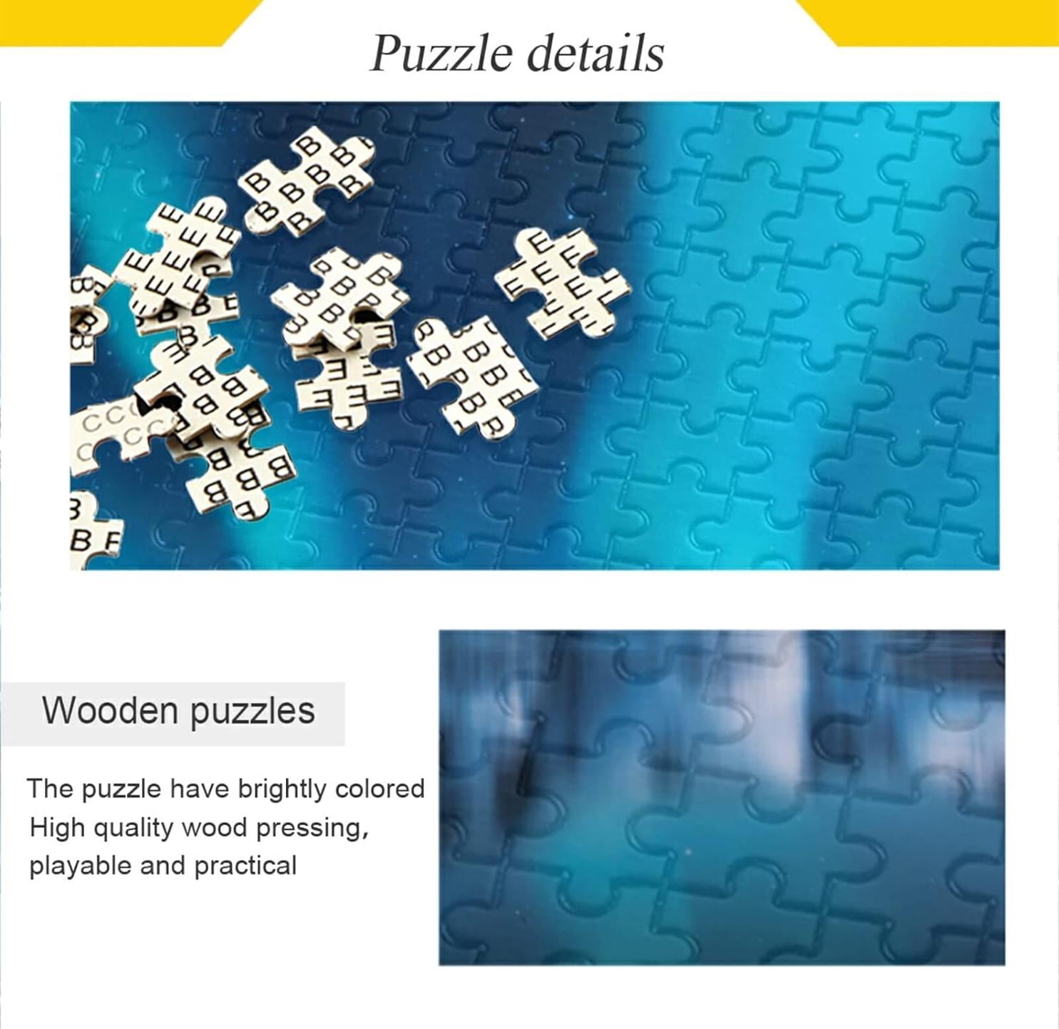 Coolnut Jigsaw Puzzle, Northern Lights 1000 Pieces Large Puzzle Game ...