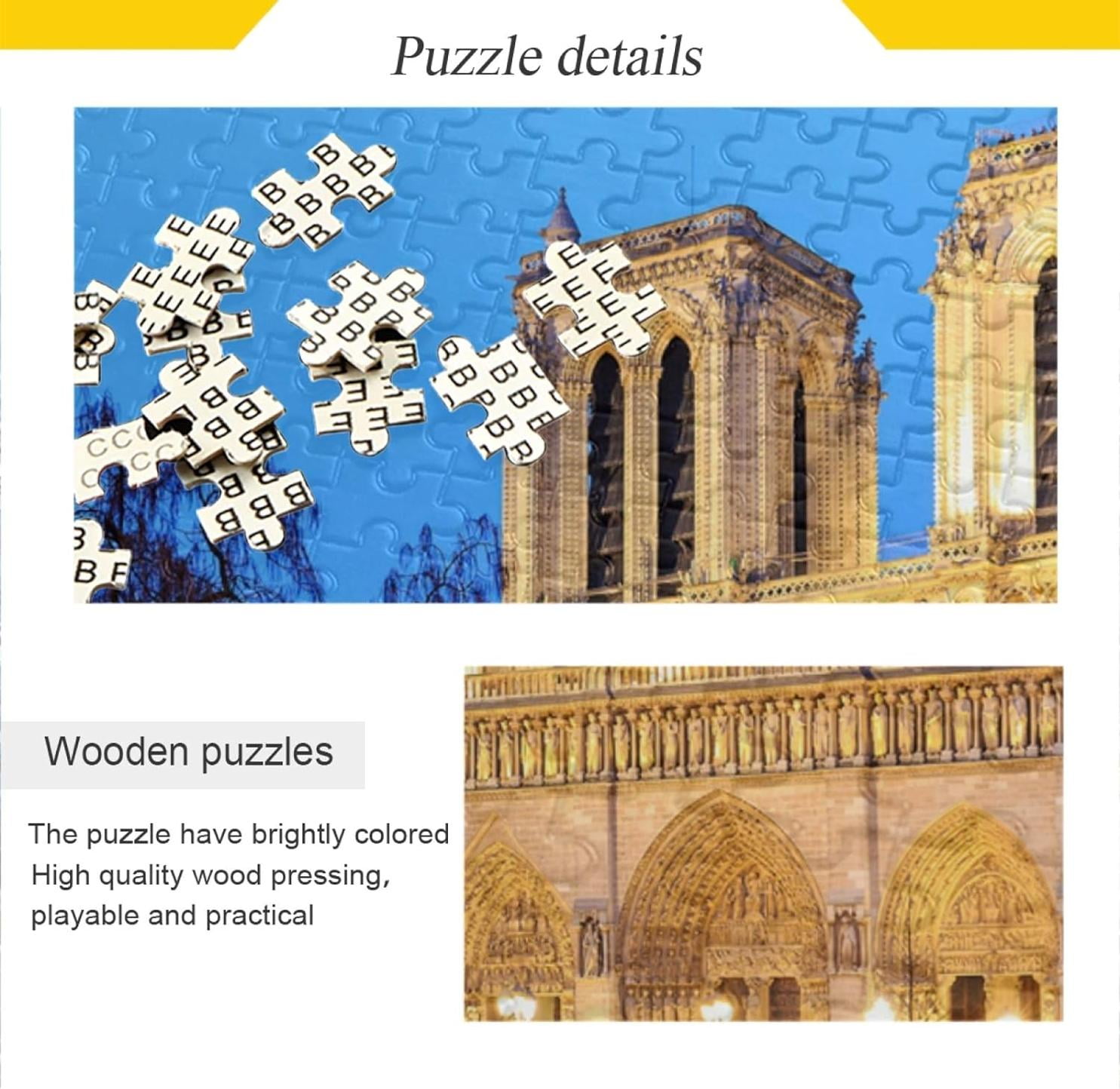 Coolnut Jigsaw Puzzle, Notre Dame De Paris 1000 Pieces Large Puzzle ...