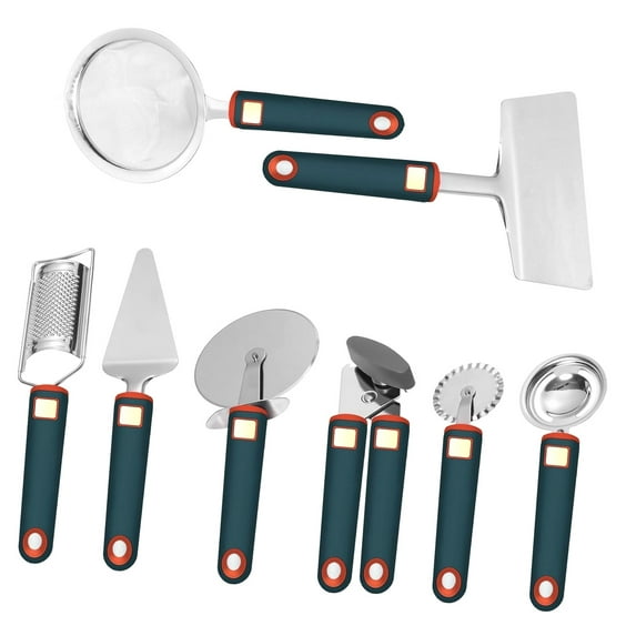 Coolnut Kitchen Gadget Set 8 Pieces 304 Steel Utensils with Handles ...
