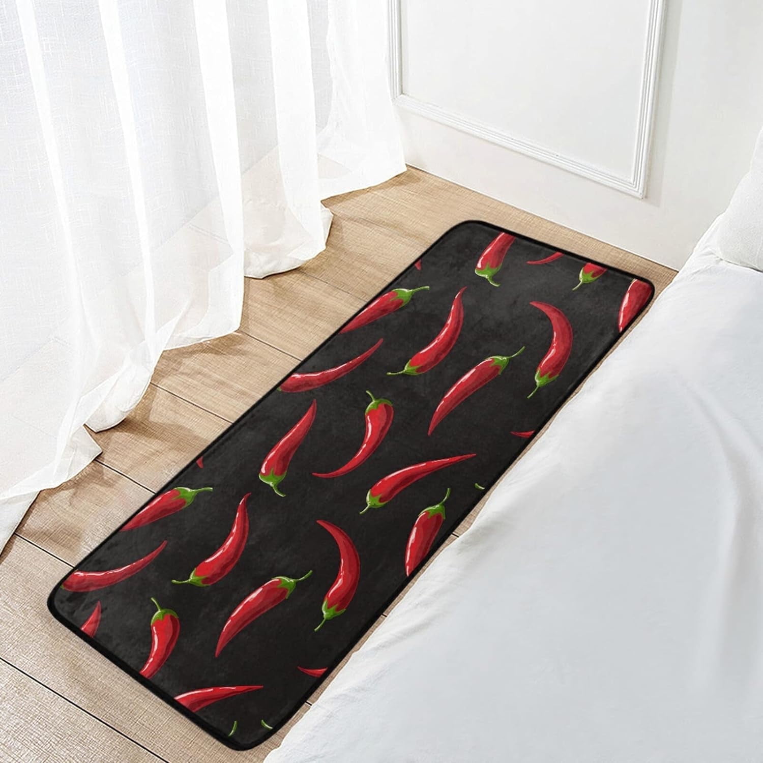 Coolnut Kitchen Mat Hot Chili Pepper Kitchen Rug Mat Anti-Fatigue ...