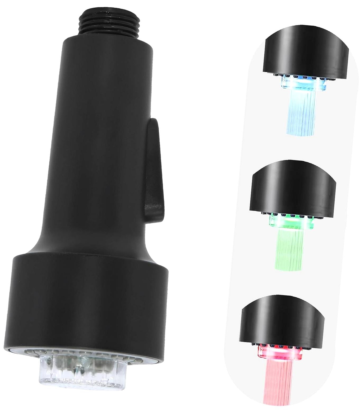 Coolnut Kitchen Pull Down Spray with Lights, 3-Function Sink Spray ...