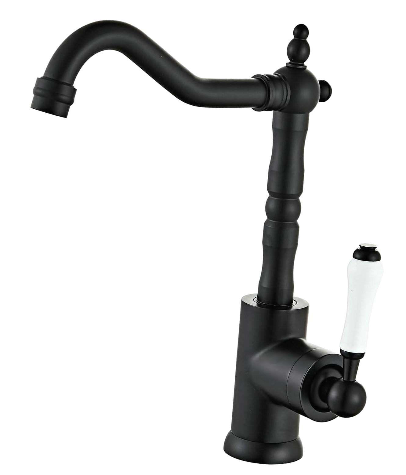 Coolnut Kitchen Sink Single Handle Single Hole Wet Mixer Taps with 360 ...