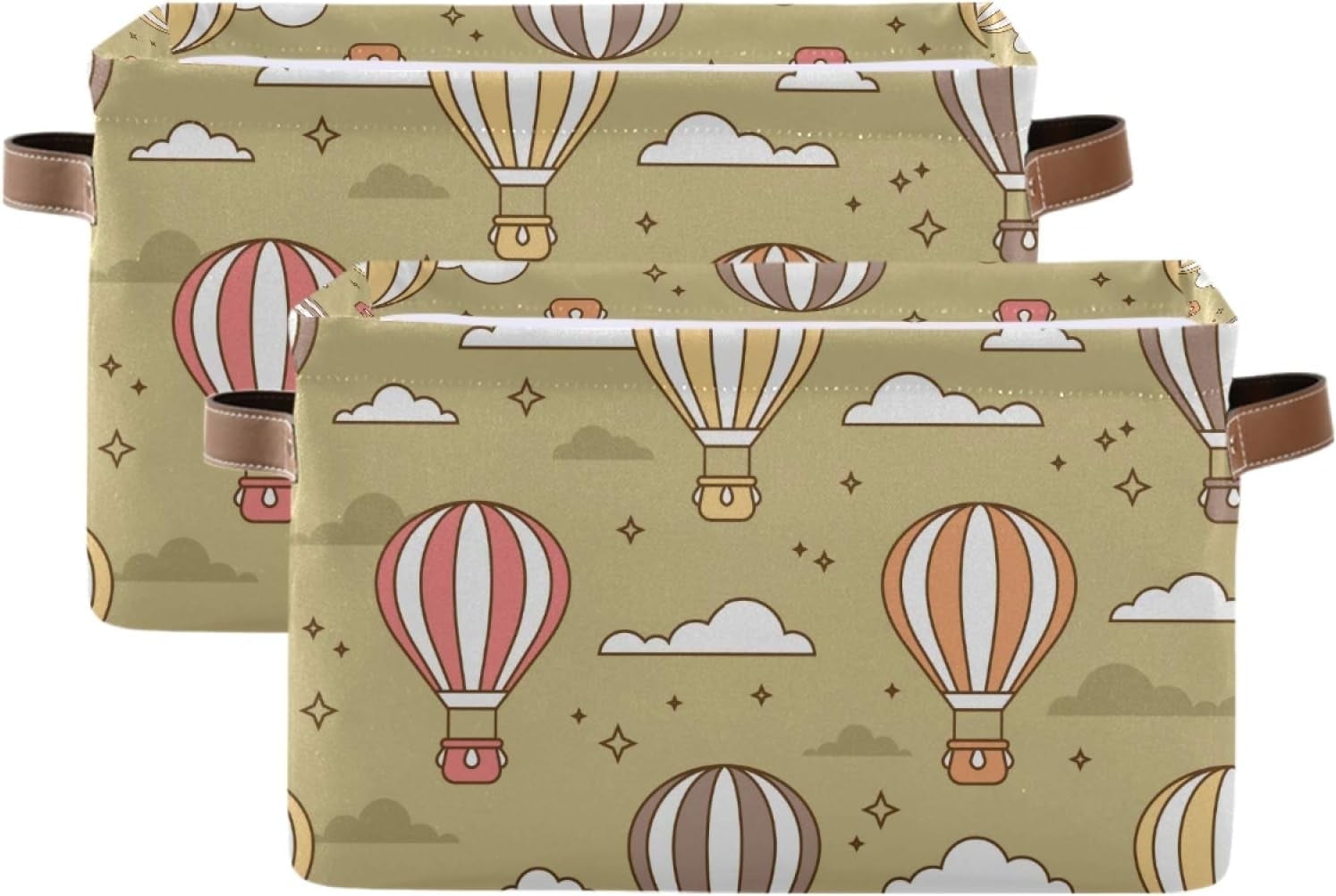 Coolnut Large Foldable Storage Bin Colorful Air Balloons Fabric Storage ...