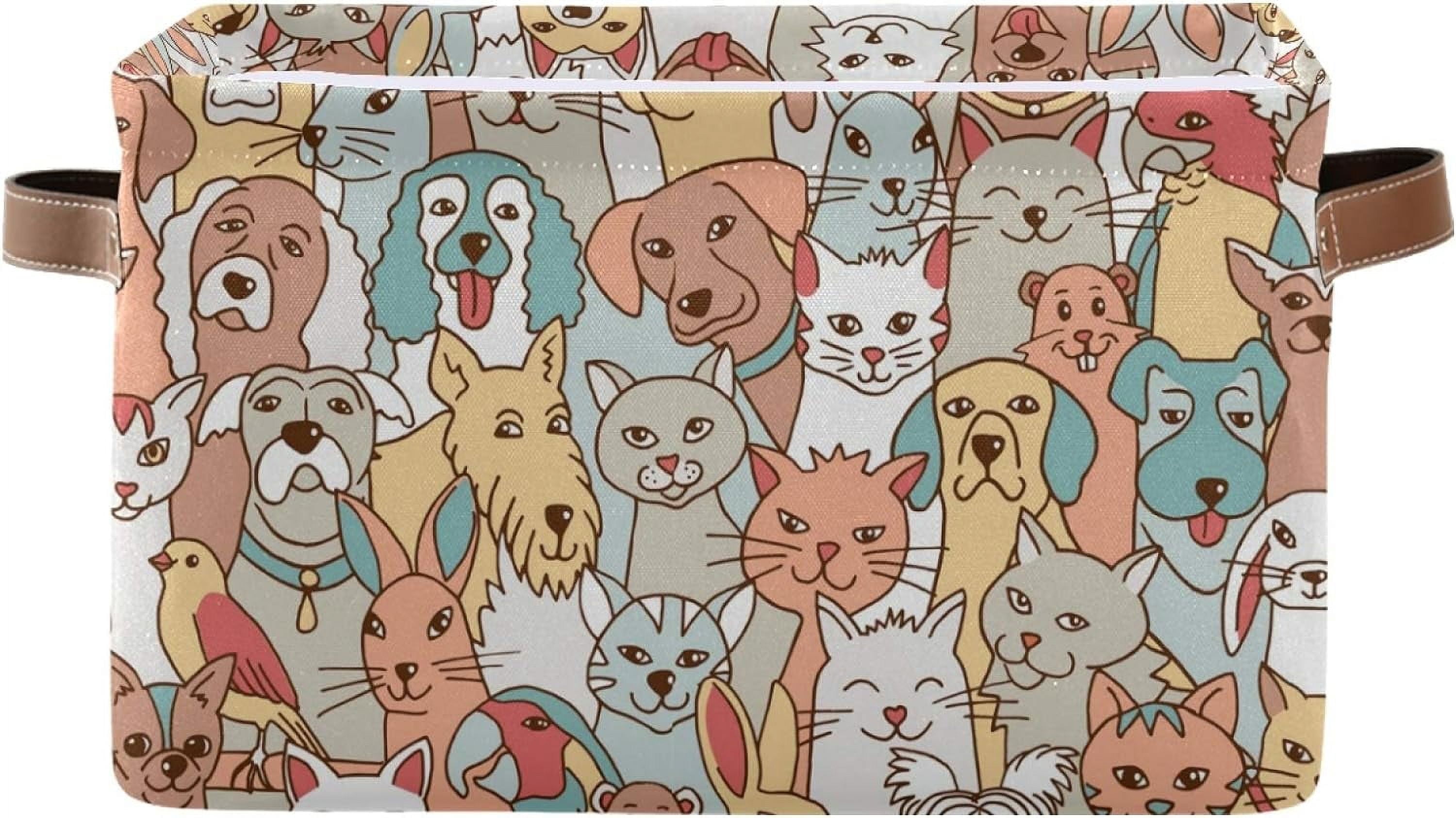 Coolnut Large Foldable Storage Bin Cute Pets Hamster Fabric Storage ...