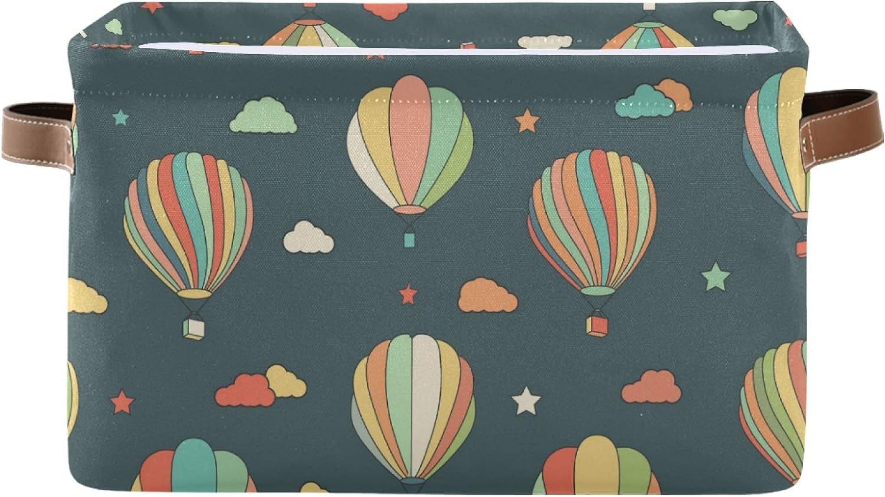 Coolnut Large Foldable Storage Bin Funny Hot Air Balloons Fabric ...