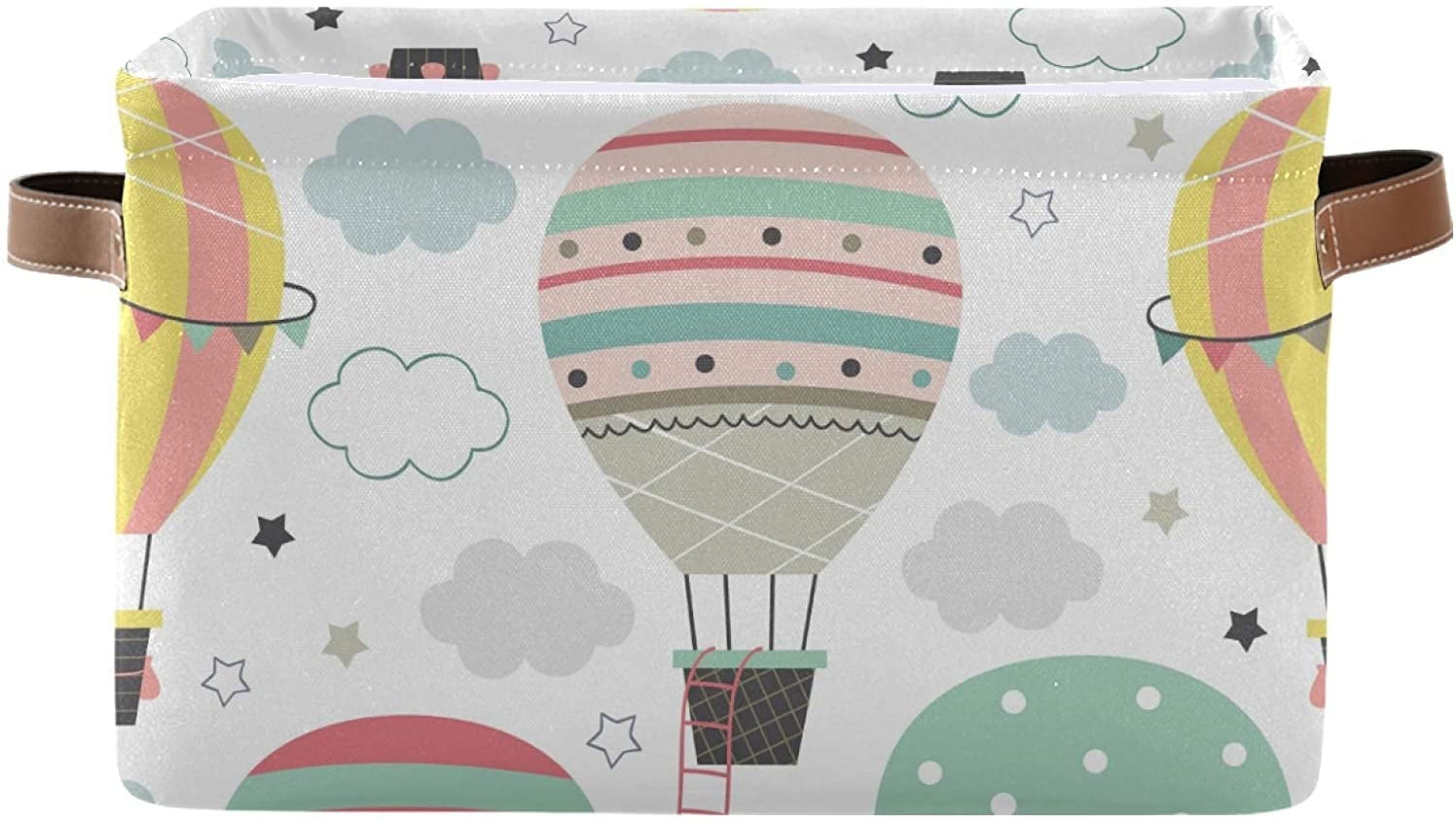 Coolnut Large Foldable Storage Bin Hot Air Balloon Flying Fabric ...