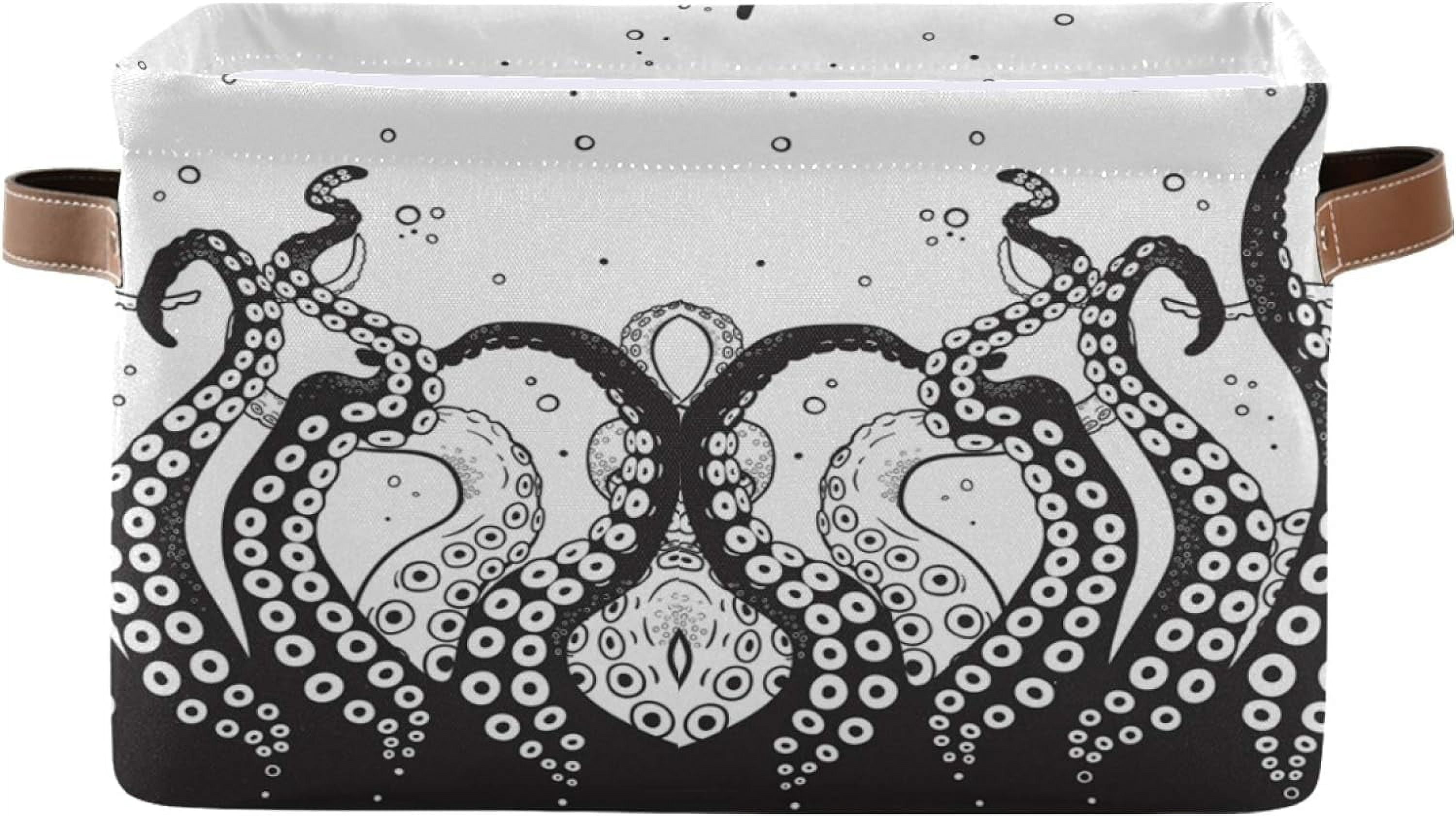 Coolnut Large Foldable Storage Bin Octopus Tentacles Curl Fabric ...