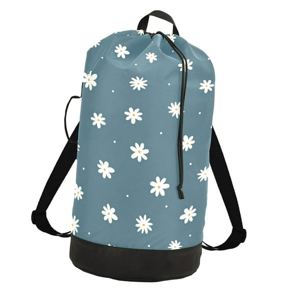 Coolnut Laundry Bag with Shoulder Straps Daisy Dirty Clothes Organizer ...