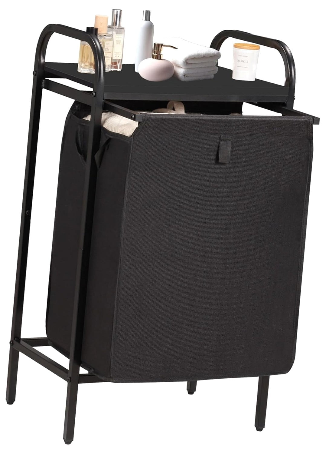 Coolnut Laundry Hamper with Removable Bags Built-In 13.7 Gallon , Pull ...