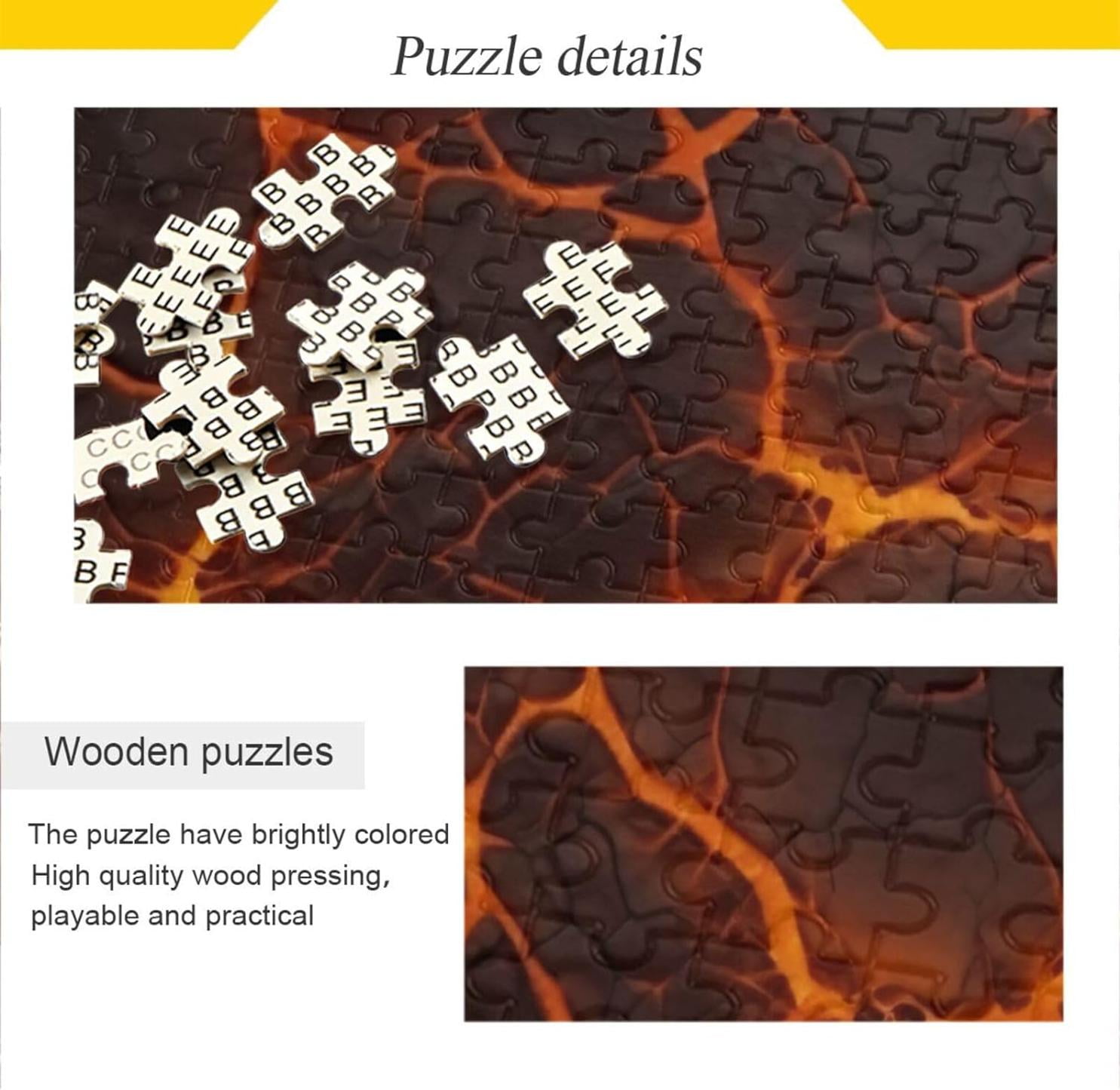 Coolnut Lava Textures Puzzles for Adults and Kids 1000 Pieces, Wooden ...