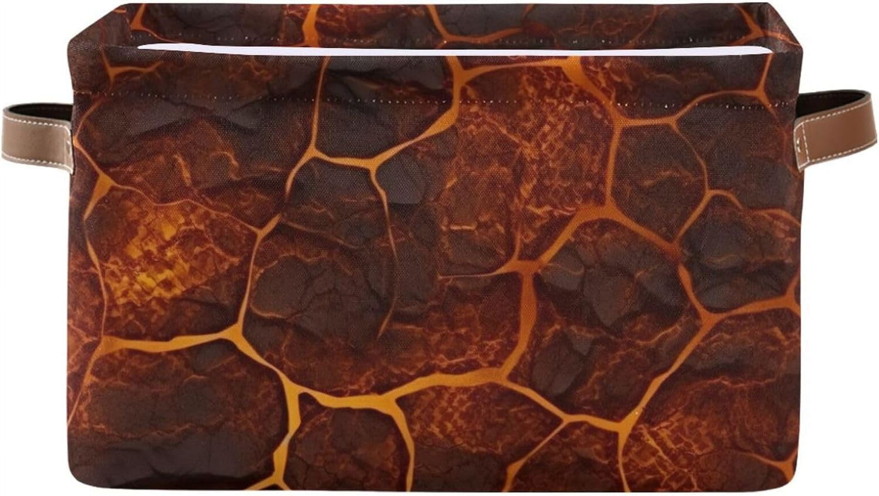 Coolnut Lava Textures Storage Bins Foldable Canvas Fabric Storage ...