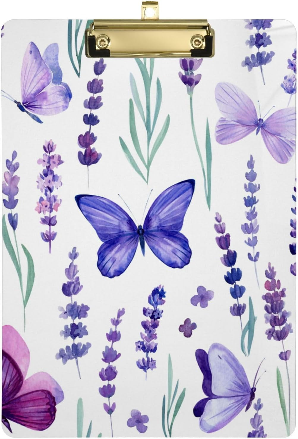Coolnut Lavender Flower Clipboard, Acrylic Standard A4 Letter Size Clip ...