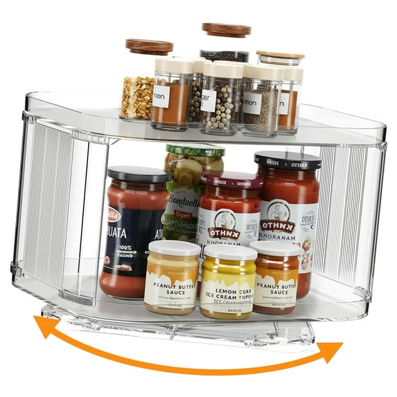 Coolnut Lazy Organizer for Cabinet, Pantry, Countertop (2 Tier 14" 10 ...