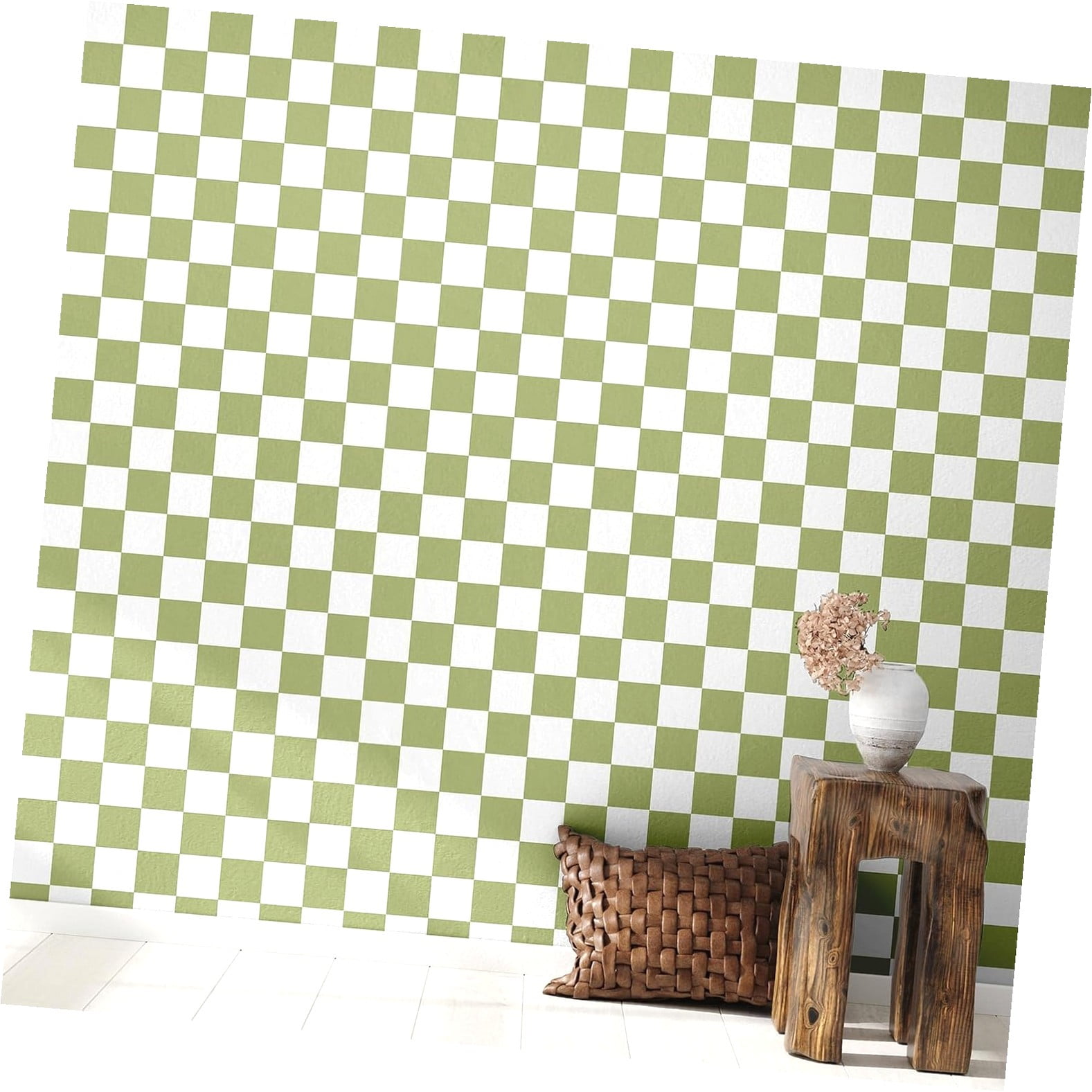 Coolnut Light Checkered and Striped Wallpaper 70s Retro Funky Checkered ...
