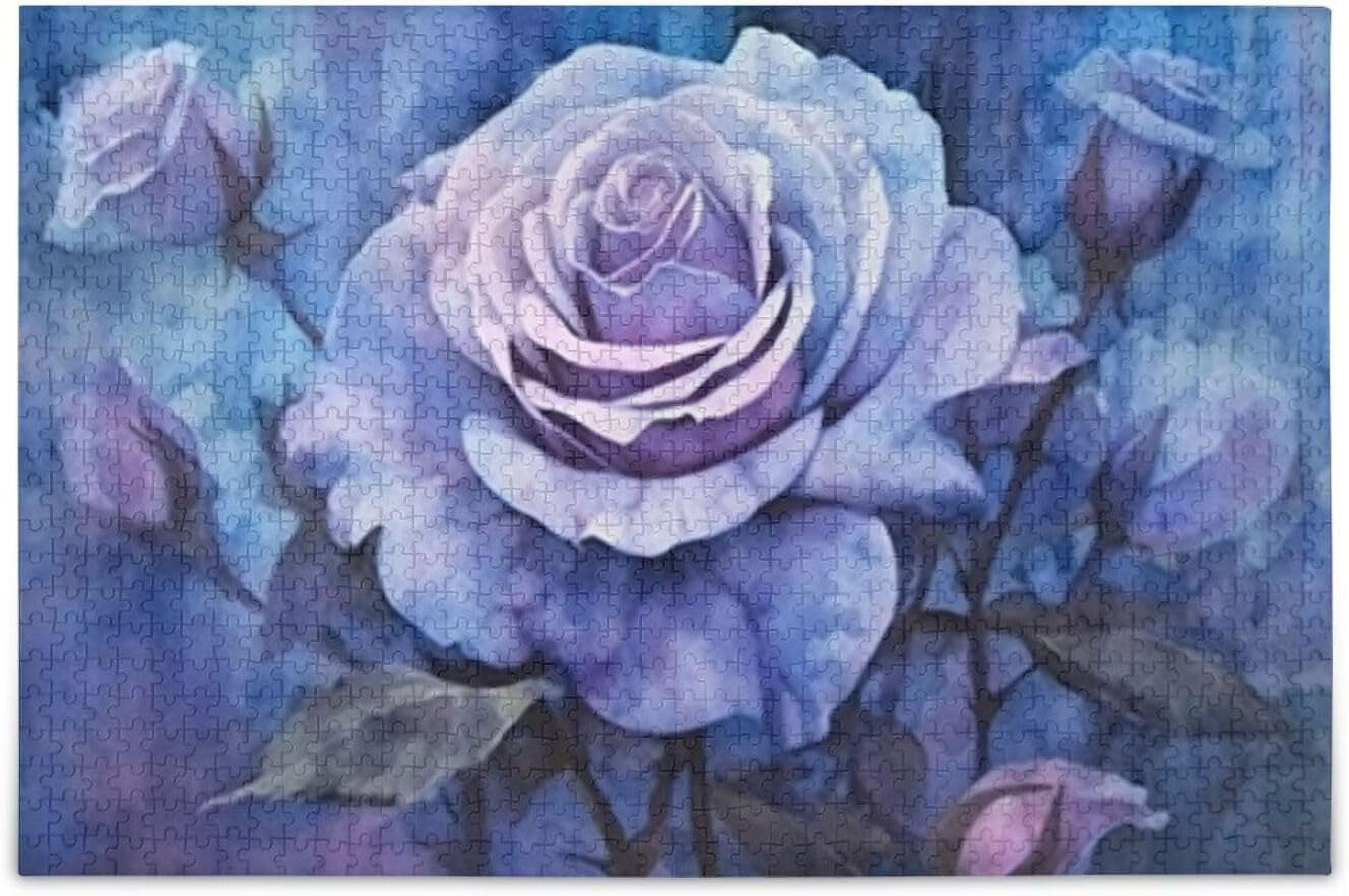Coolnut Light Purple Roses Jigsaw Puzzle 1000 Pieces,Wooden Puzzles ...