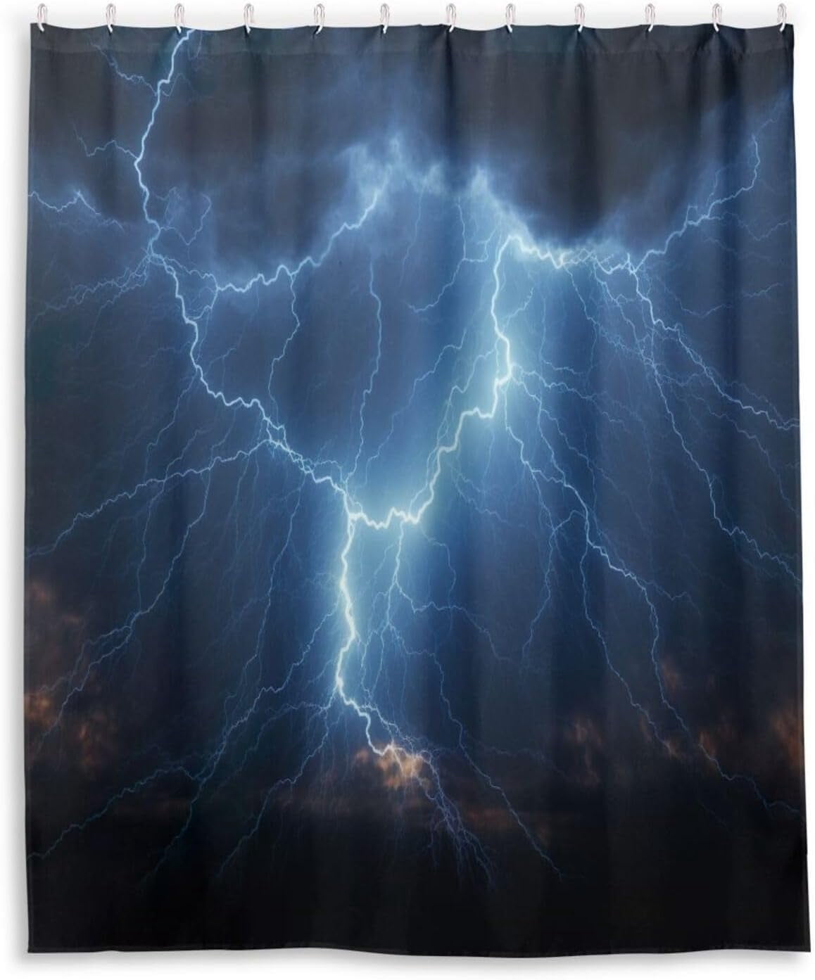 Coolnut Lightning Flash Shower Curtain for Bathroom, Bath Bathroom ...