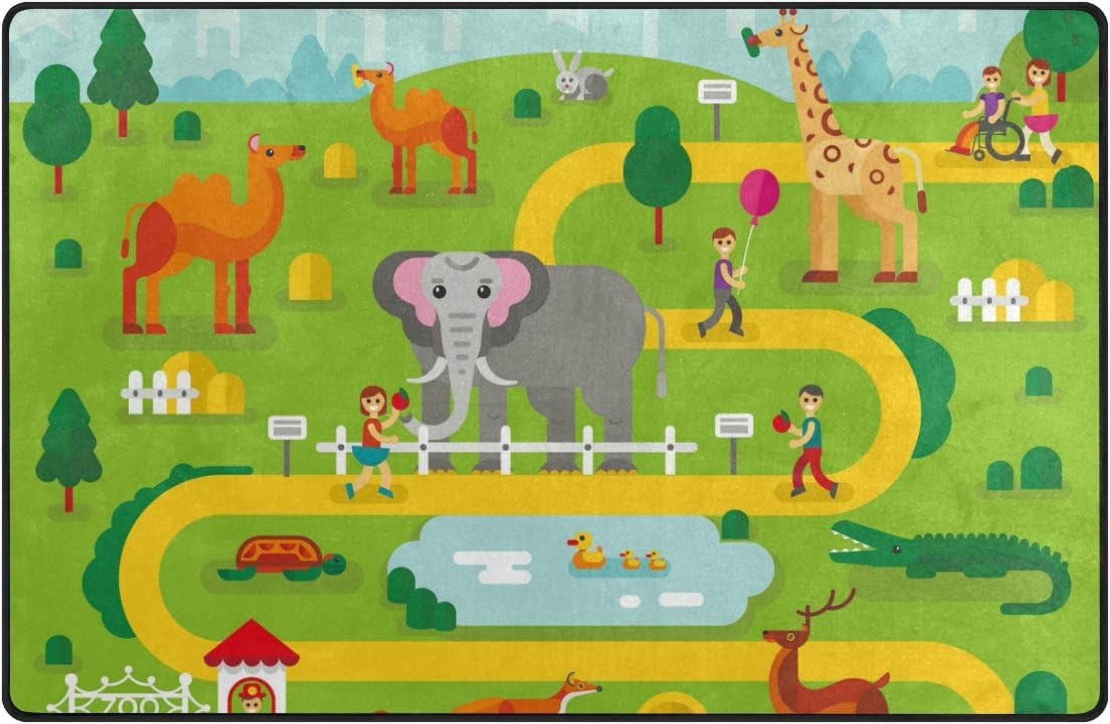 Coolnut Lightweight Carpet Mats, 31 x 20 inches Area Soft Rugs Floor ...