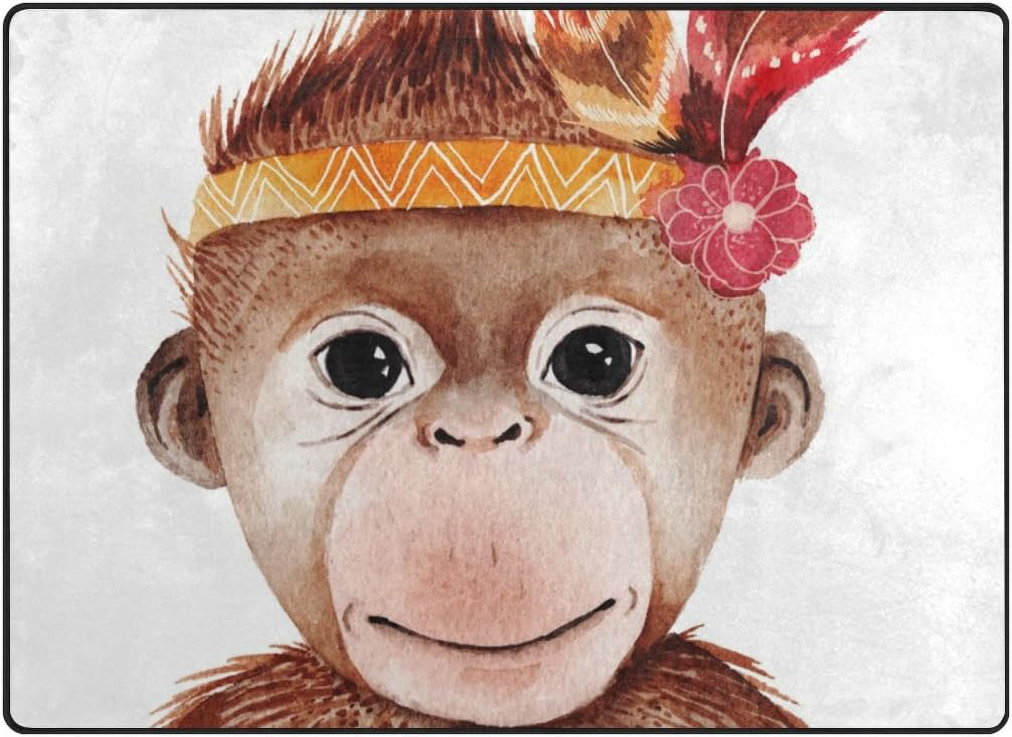 Coolnut Lightweight Carpet Mats, 5'3" x 4' Area Soft Rugs, Floor Mat ...