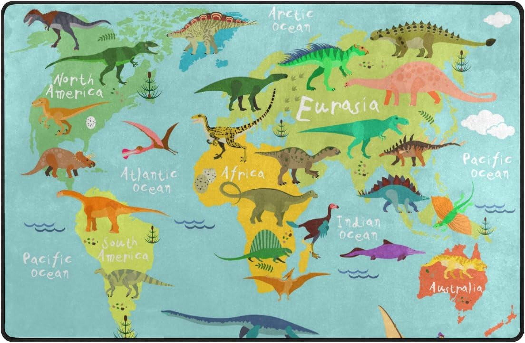 Coolnut Lightweight Non Slip Carpet Mats 60 x 39 inch (5'x 3'3"), Area Soft Rugs Floor Mat Rug ...