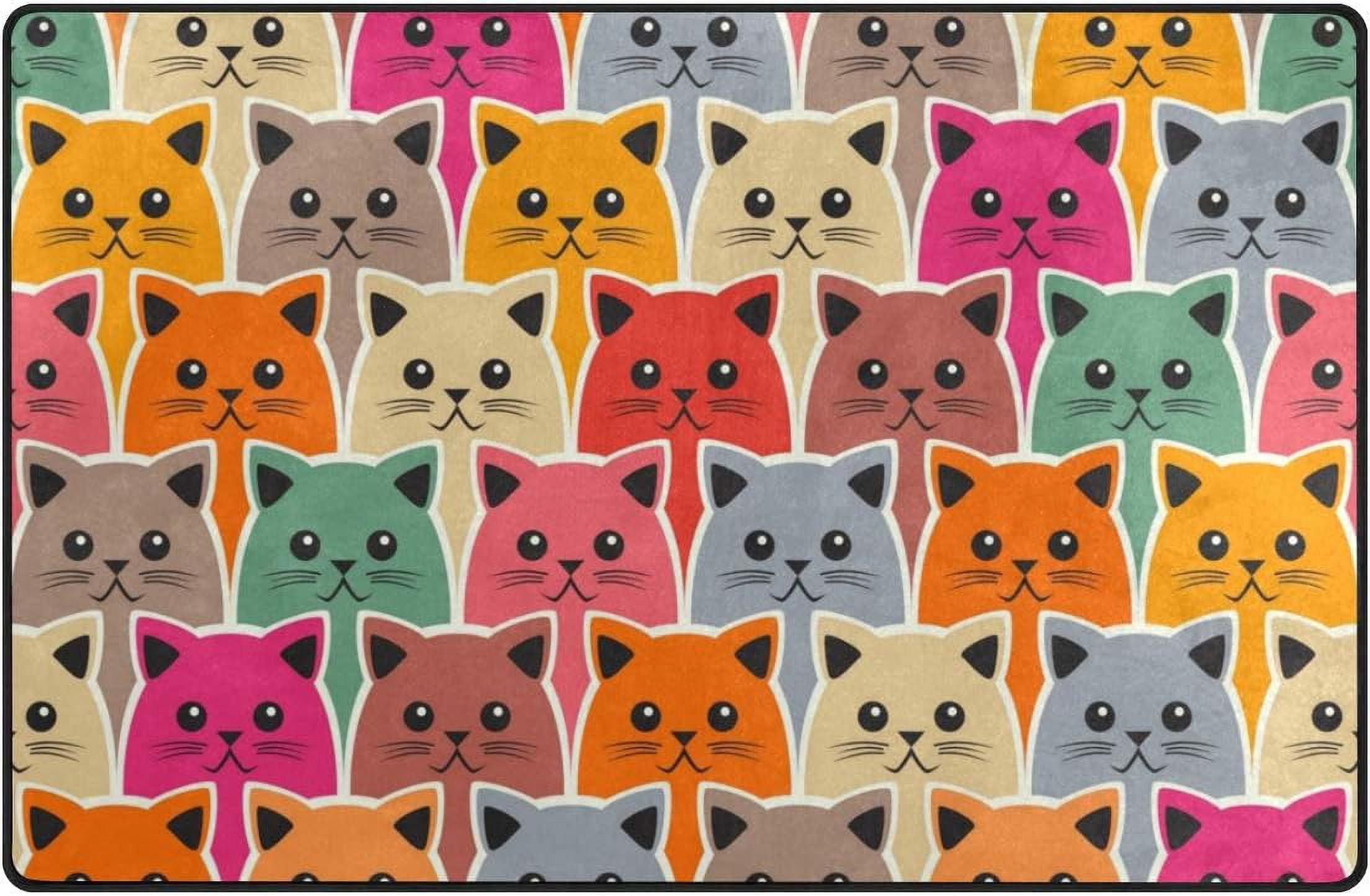 Coolnut Lightweight Soft Area Rugs 60 x 39 inch (5'x 3'3"), Colorful ...