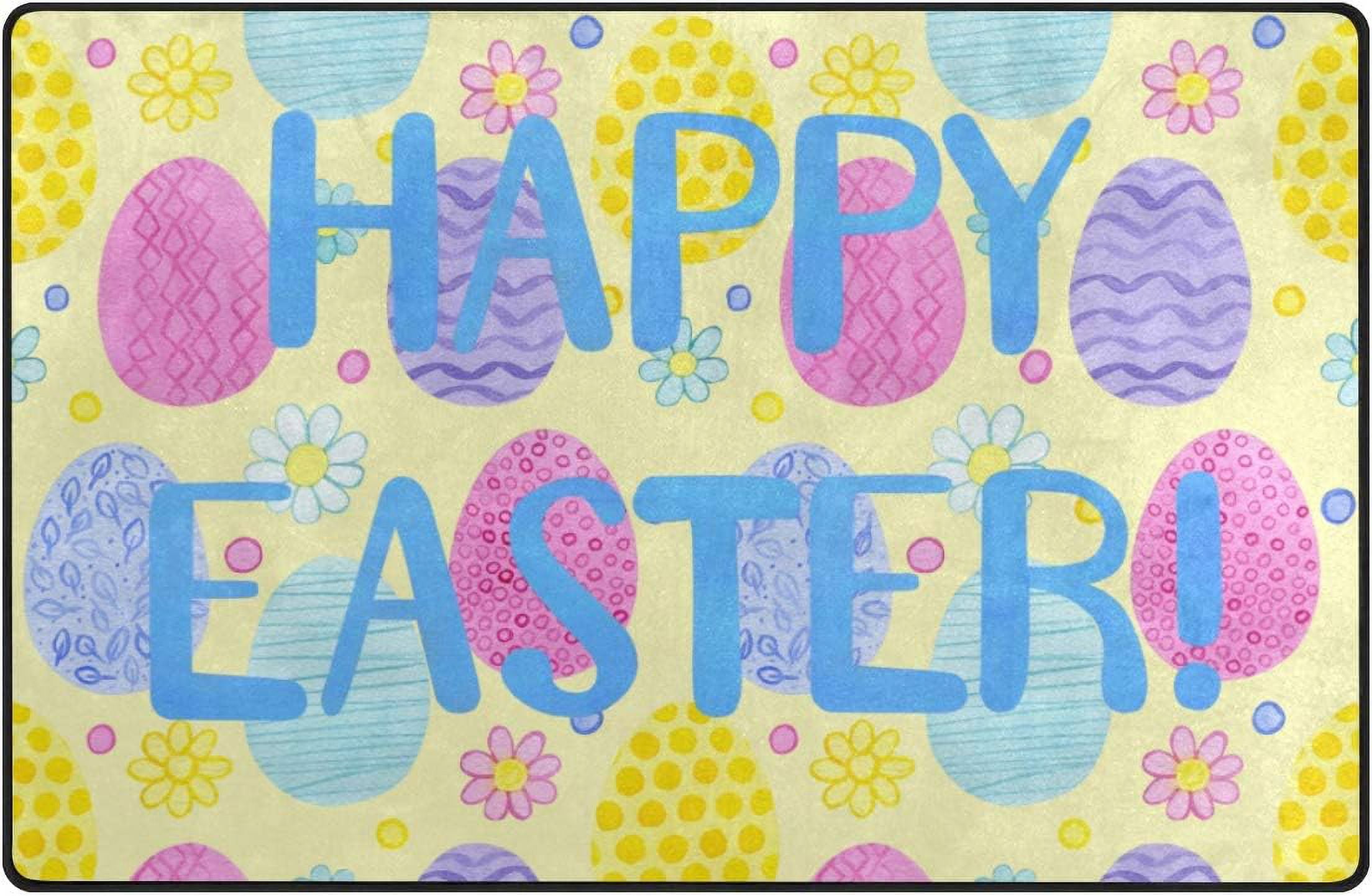 Coolnut Lightweight Soft Area Rugs 60 x 39 inch (5'x 3'3"), Colorful ...