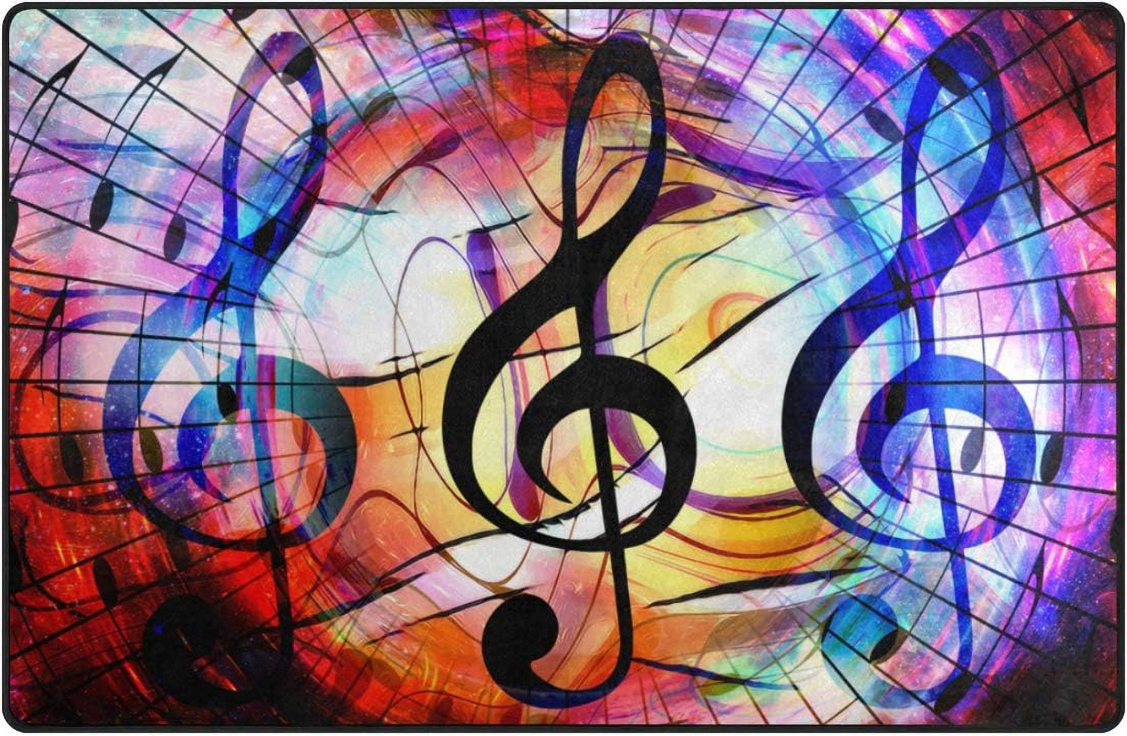 Coolnut Lightweight Soft Area Rugs 60 x 39 inch (5'x 3'3"), Colorful ...