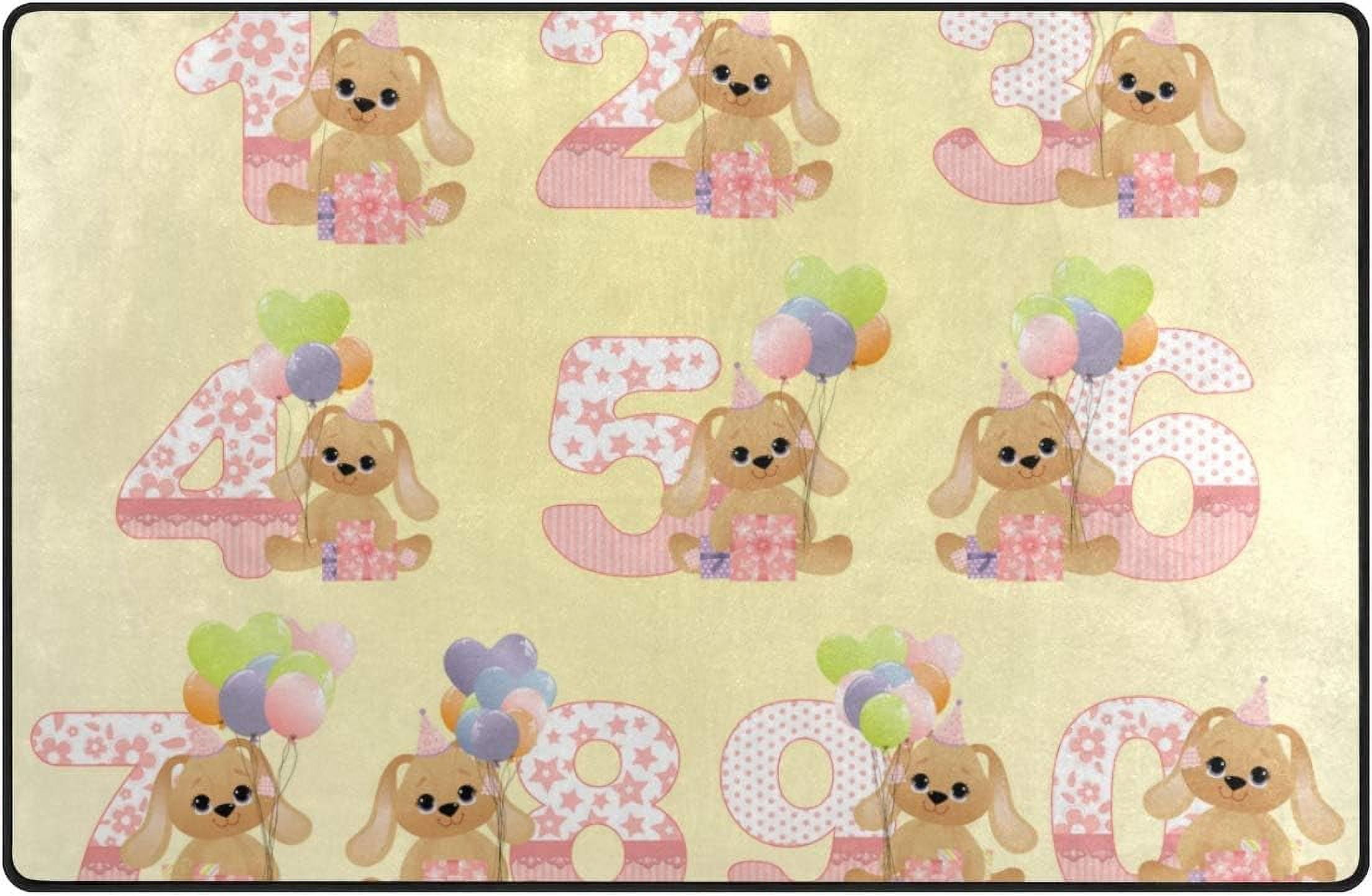 Coolnut Lightweight Soft Area Rugs 60 x 39 inch (5'x 3'3"), Cute Baby ...