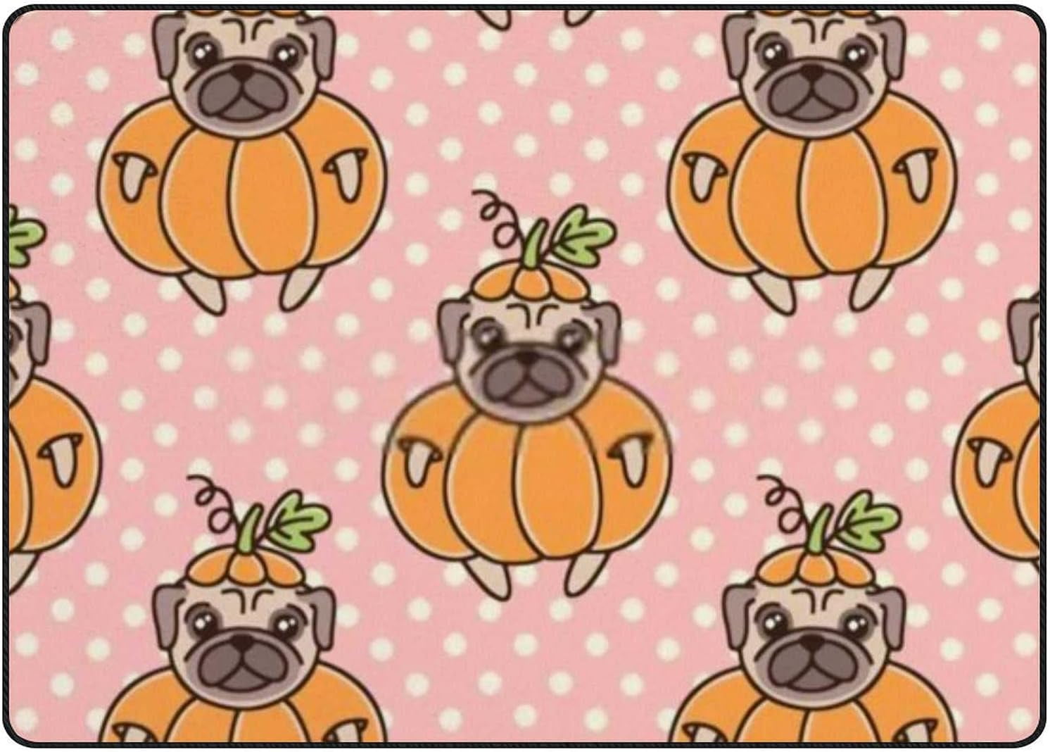 Coolnut Lightweight Soft Area Rugs 60 x 39 inch (5'x 3'3"), Cute Dog ...