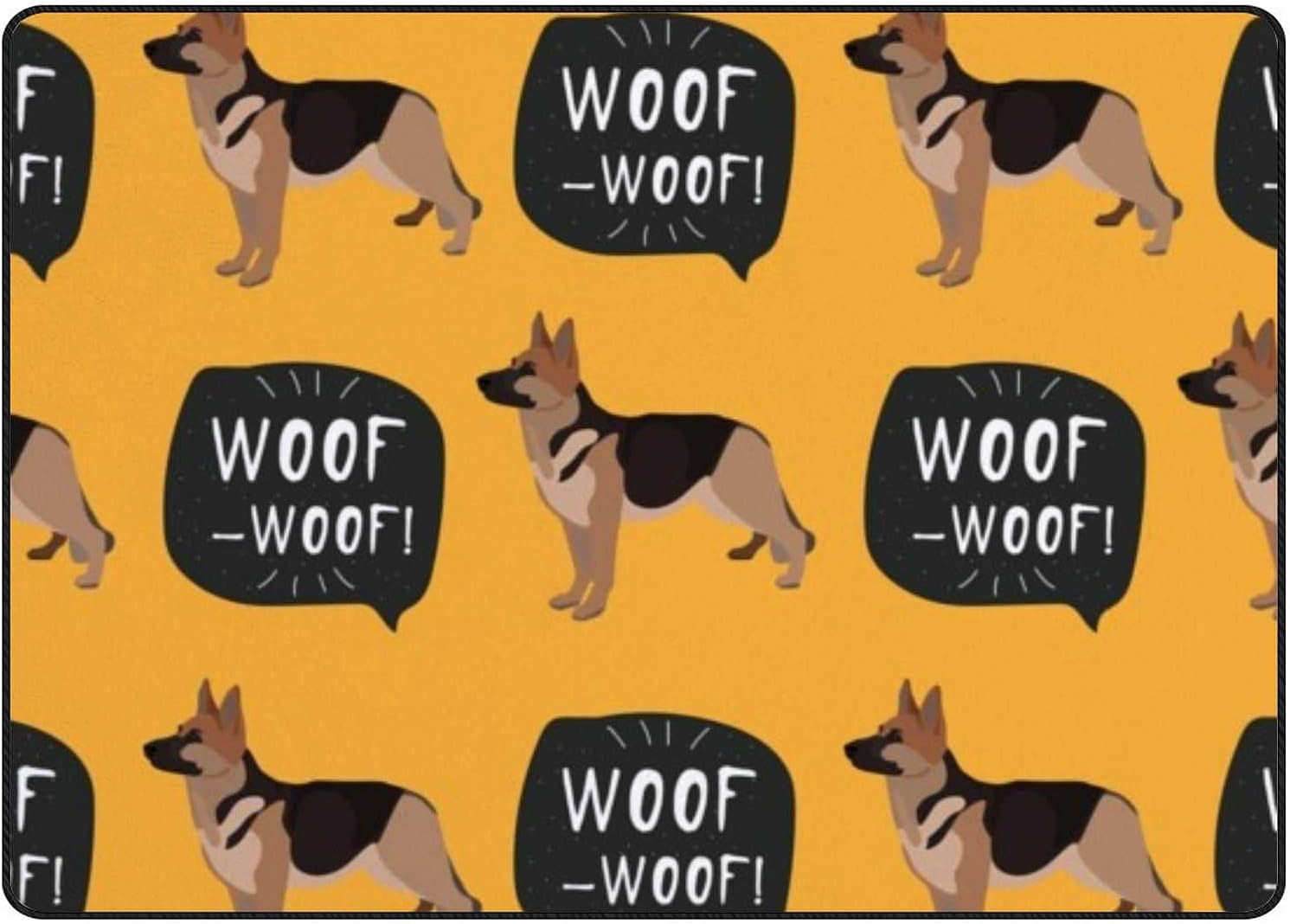 Coolnut Lightweight Soft Area Rugs 60x39 inch, Dog German Shepherd ...