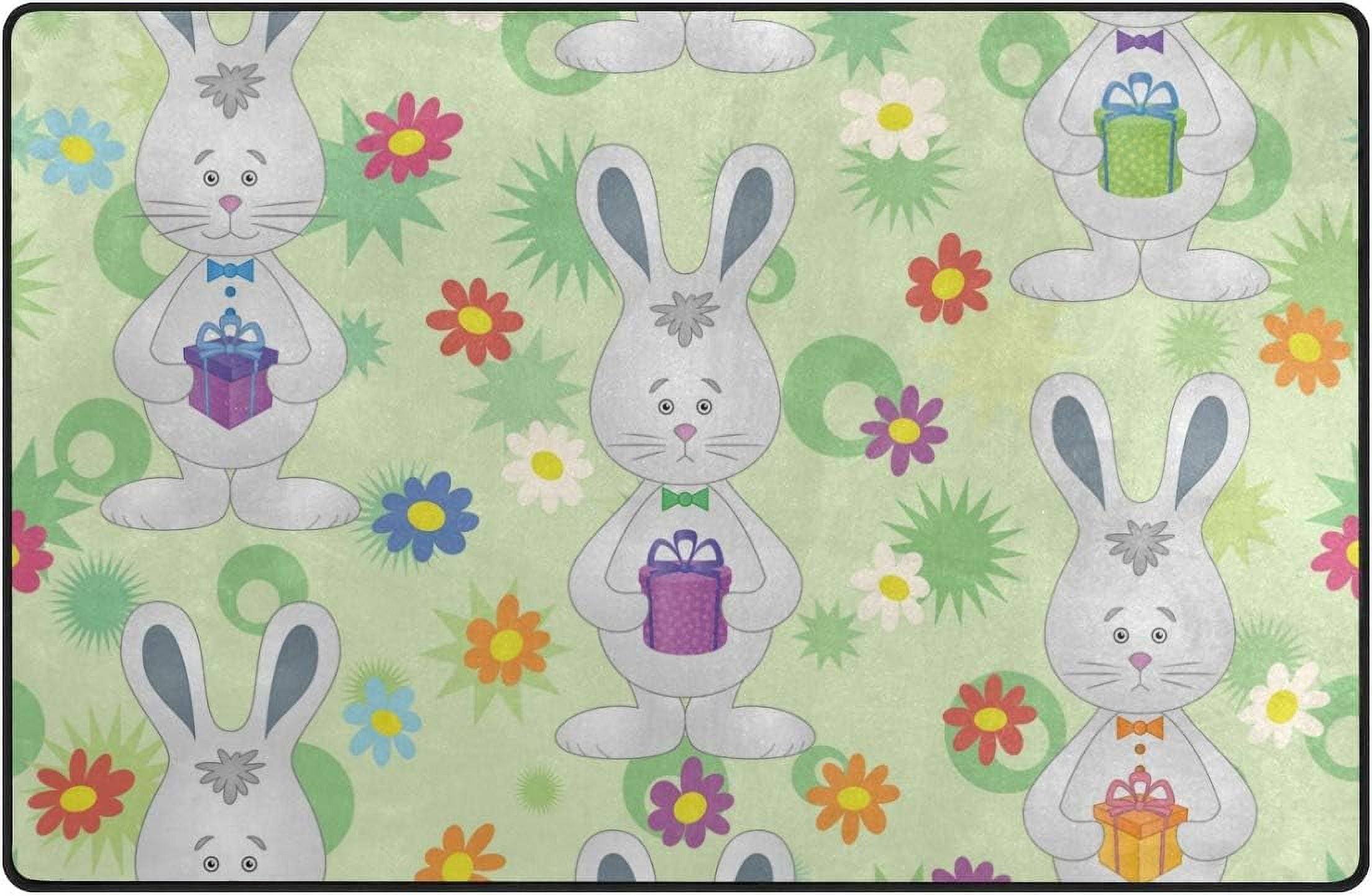 Coolnut Lightweight Soft Area Rugs 60 x 39 inch (5'x 3'3"), Easter ...