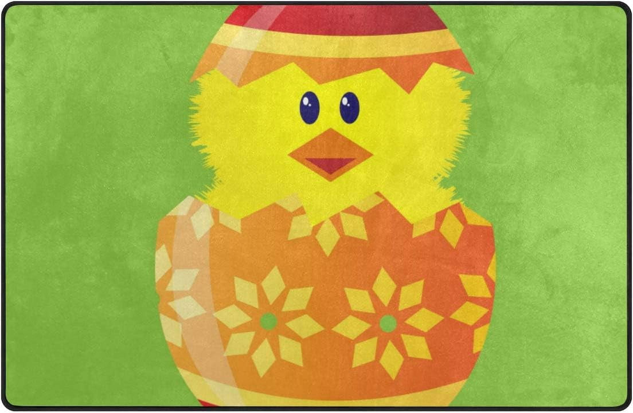 Coolnut Lightweight Soft Area Rugs 60 x 39 inch (5'x 3'3"), Easter Egg ...