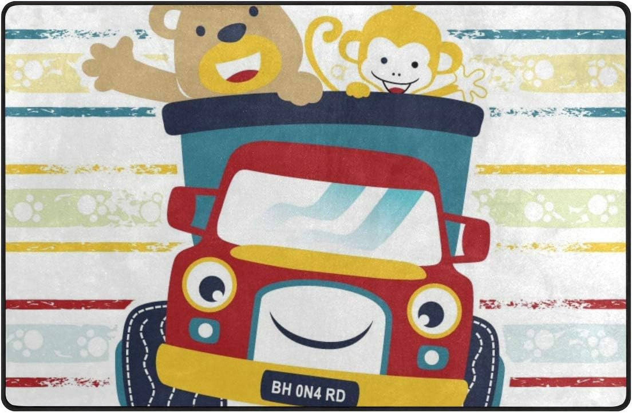 Coolnut Lightweight Soft Area Rugs 60 x 39 inch (5'x 3'3"), Funny ...