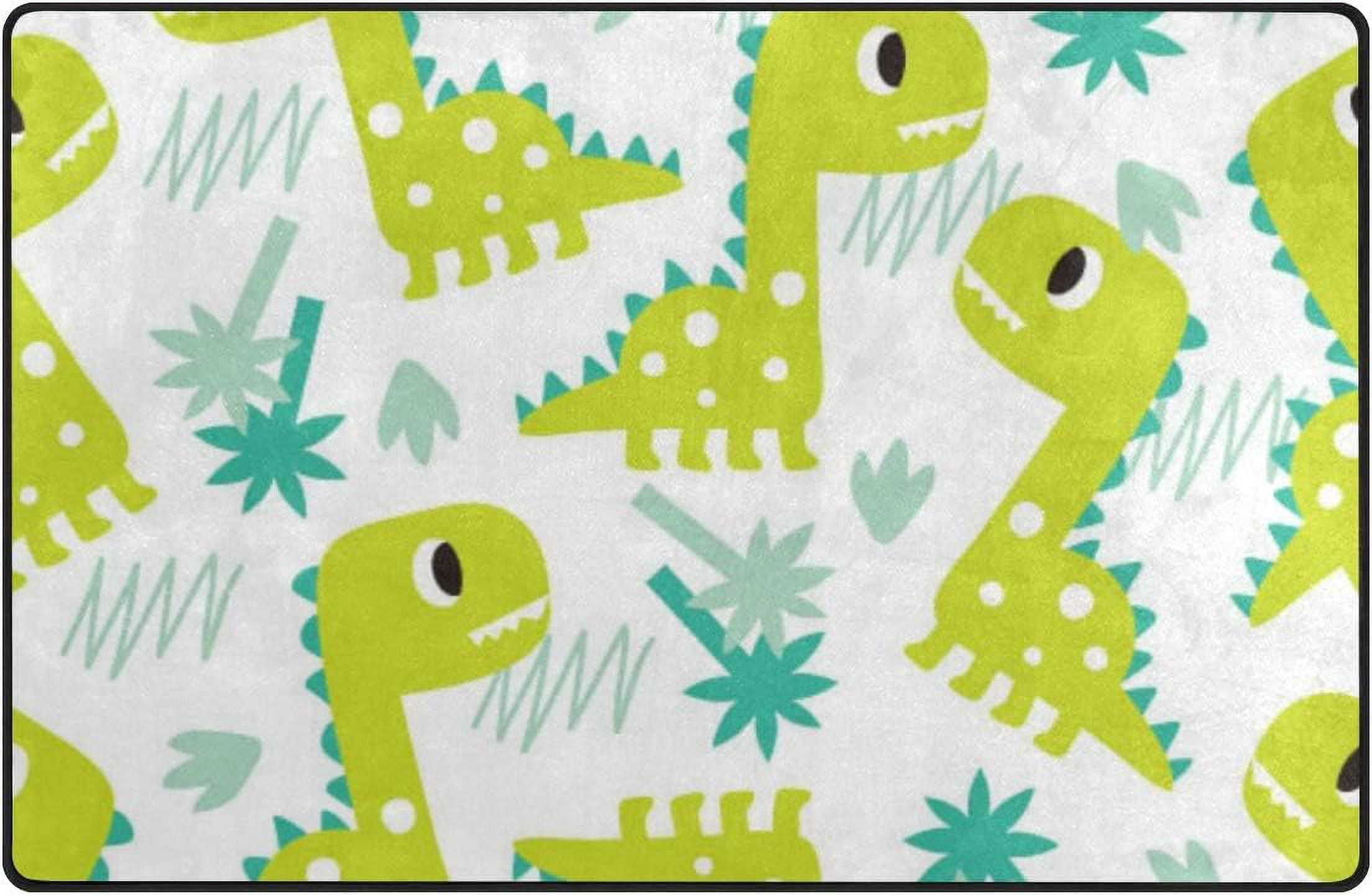 Coolnut Lightweight Soft Area Rugs 60 x 39 inch (5'x 3'3"), Green ...