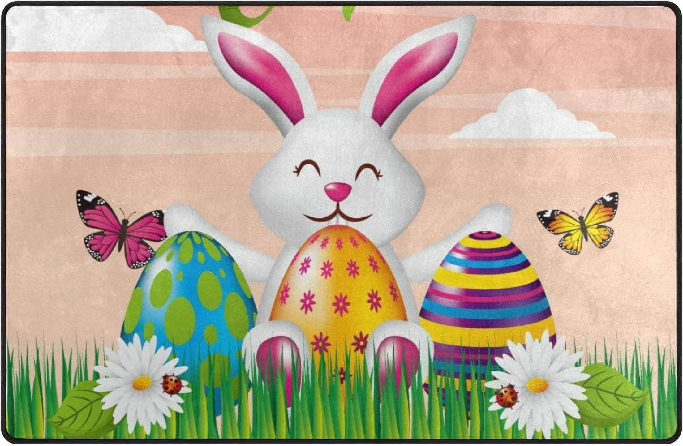 Coolnut Lightweight Soft Area Rugs 60 x 39 inch (5'x 3'3"), Happy ...