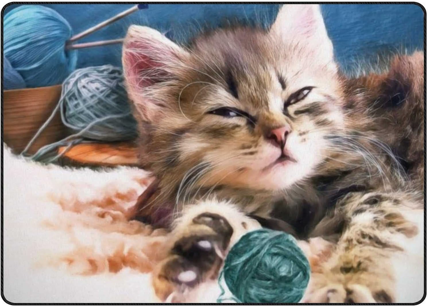 Coolnut Lightweight Soft Area Rugs 60 x 39 inch (5'x 3'3"), Oil ...