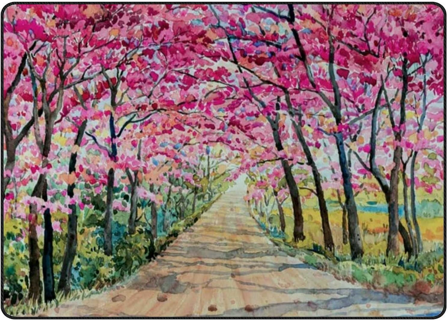 Coolnut Lightweight Soft Area Rugs 60 x 39 inch (5'x 3'3"), Painting ...