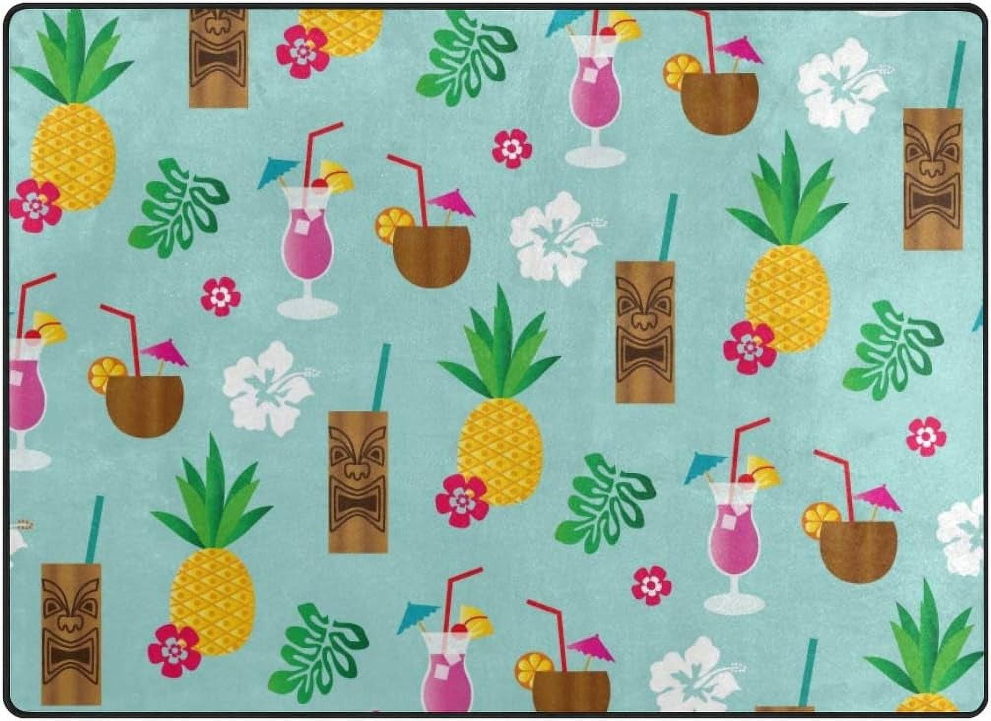 Coolnut Lightweight Soft Area Rugs 63 x 48 in, Tropical Tiki Drinks ... Coolnut Lightweight Soft Area Rugs 63 x 48 in, Tropical Tiki Drinks ...