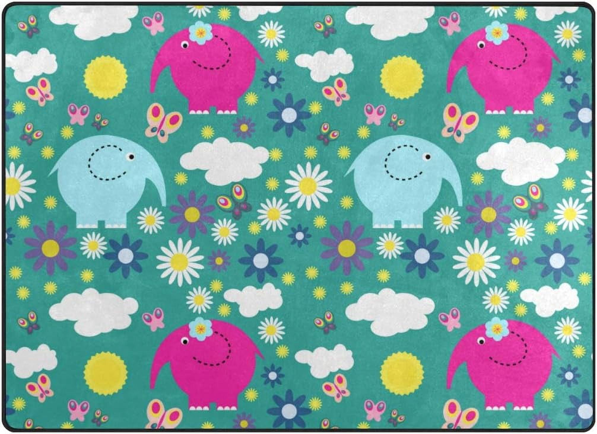 Coolnut Lightweight Soft Area Rugs, 80 x 58 inch（6'8" x 4'10 ...