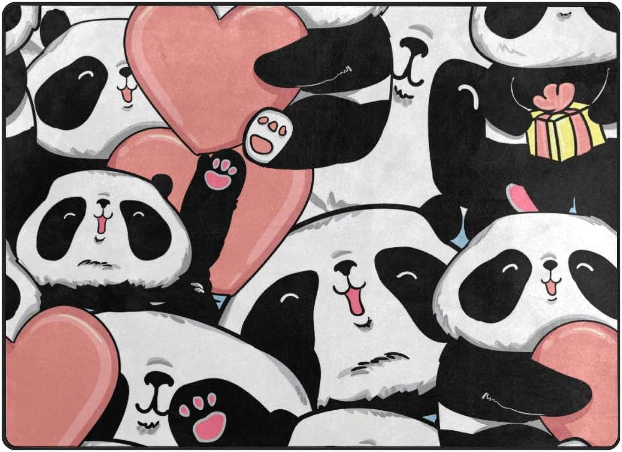 Coolnut Lightweight Soft Area Rugs, 80 x 58 inch（6'8" x 4'10"） Cute ...