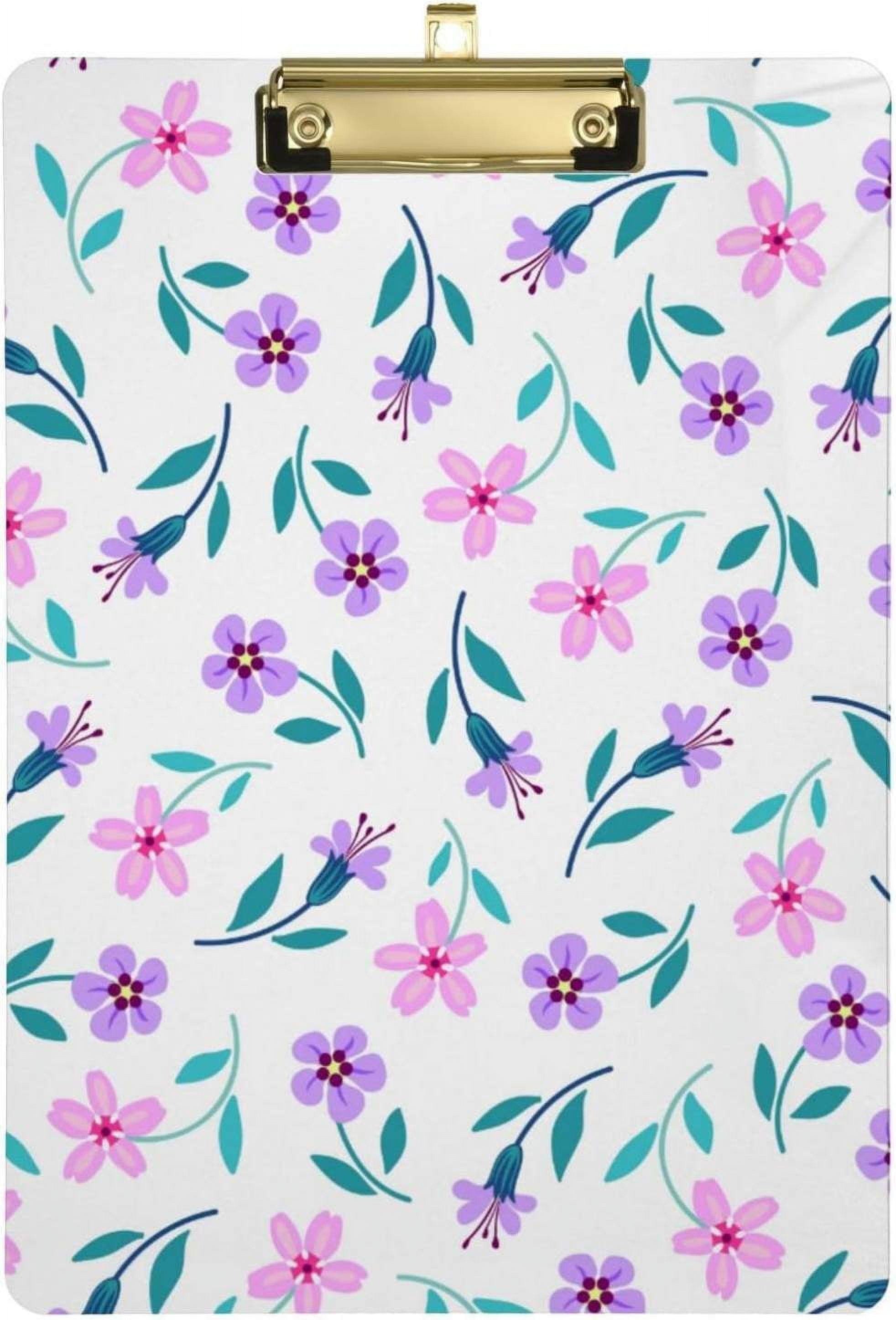 Coolnut Lilac Flower Clipboard, Acrylic Standard A4 Letter Size Clip ...