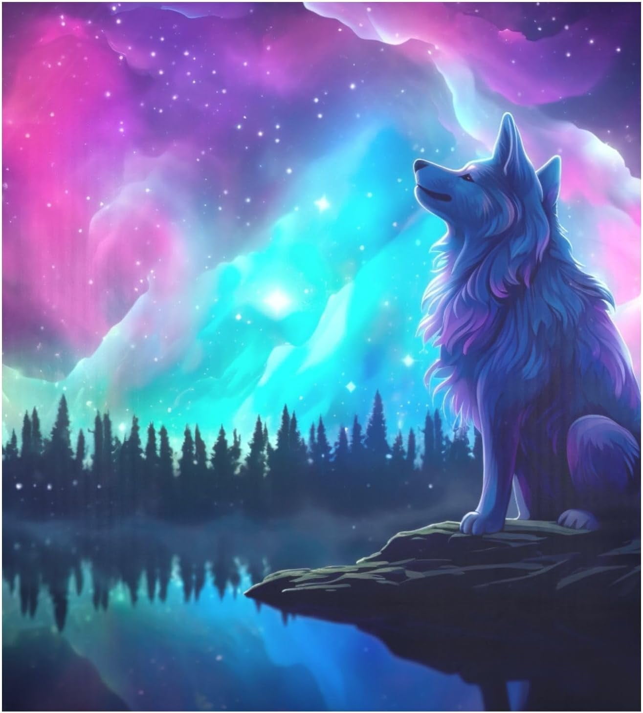 Coolnut Magnetic Dishwasher Stickers Galaxy Wolf Kitchen Dishwasher ...