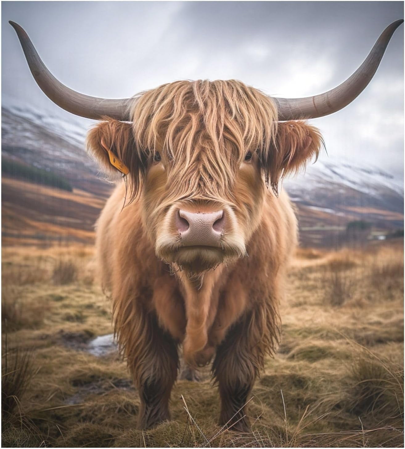 Coolnut Magnetic Dishwasher Stickers Highland Cow Kitchen Dishwasher ...