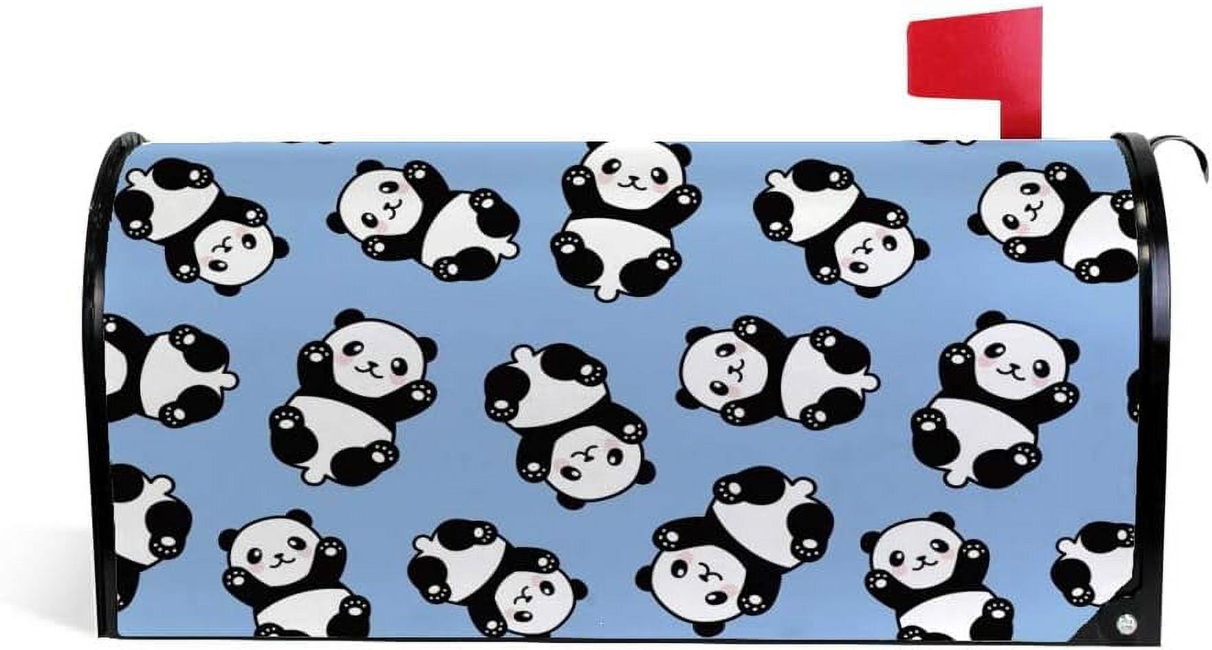 Coolnut Mailbox Cover Cute Cartoon Panda Post Mail Box Cover Magnetic ...