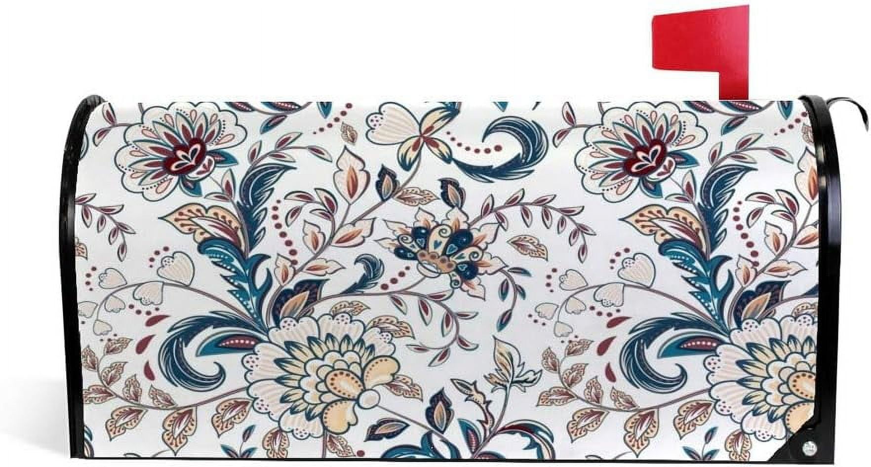 Coolnut Mailbox Cover Ethnic Flower Ornament Post Mail Box Cover ...