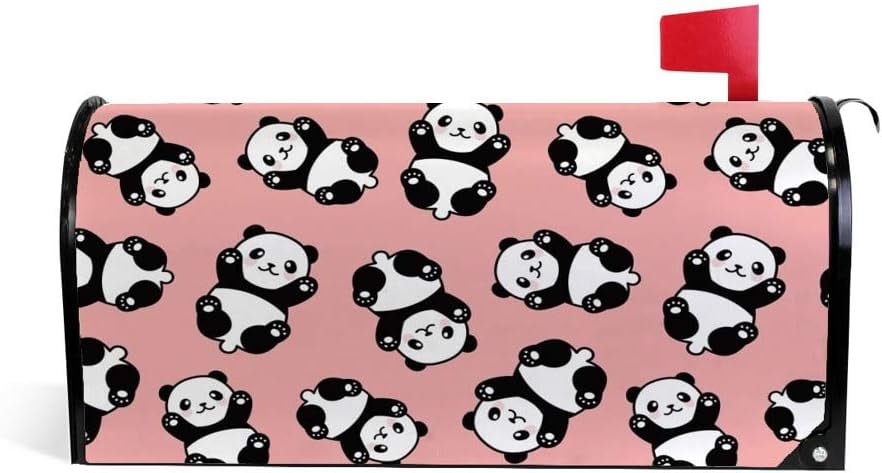 Coolnut Mailbox Cover Lovely Cartoon Panda Post Mail Box Cover Magnetic ...